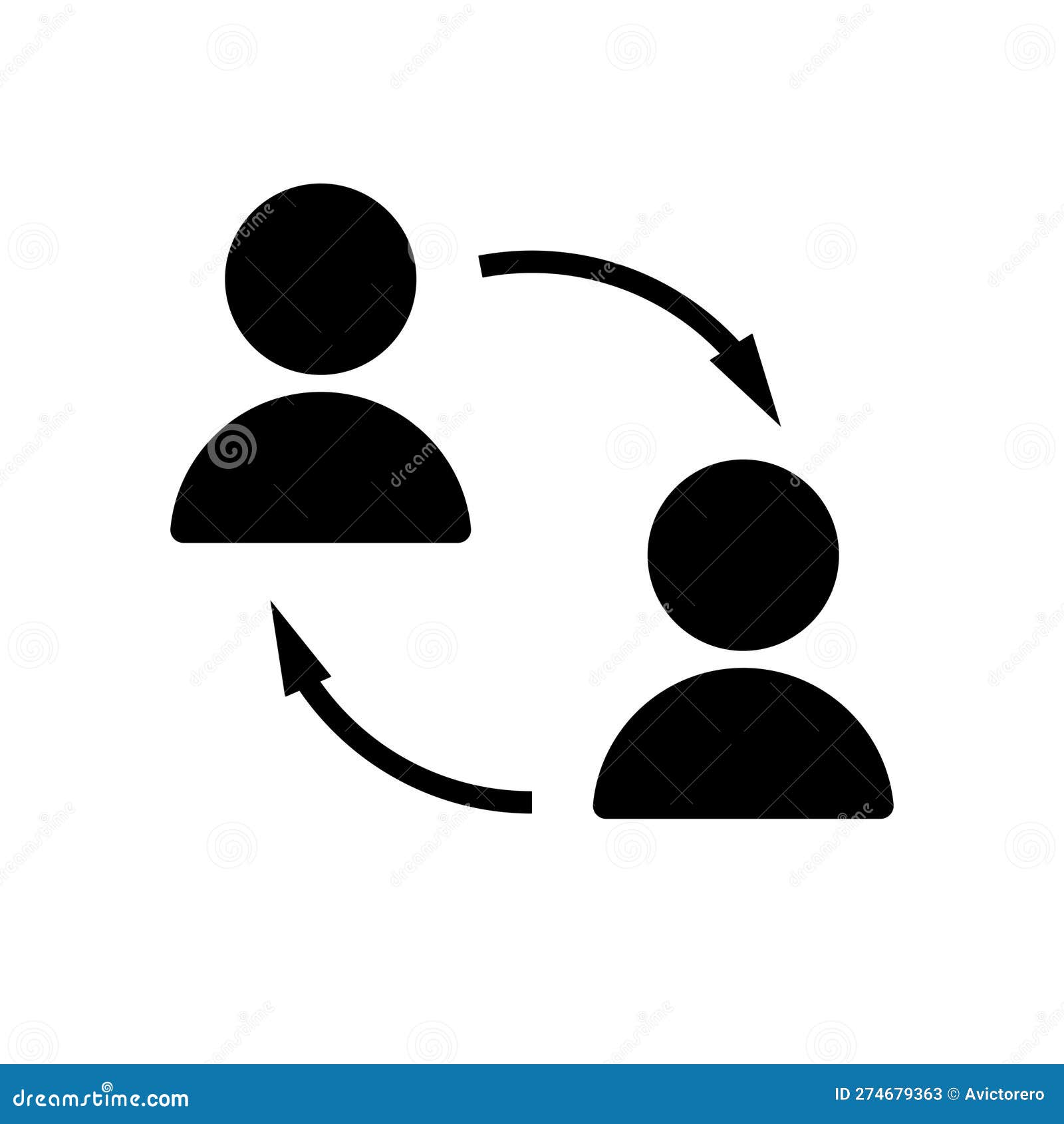 Direct To Customer or Business To Business Icon Symbol Stock Vector ...