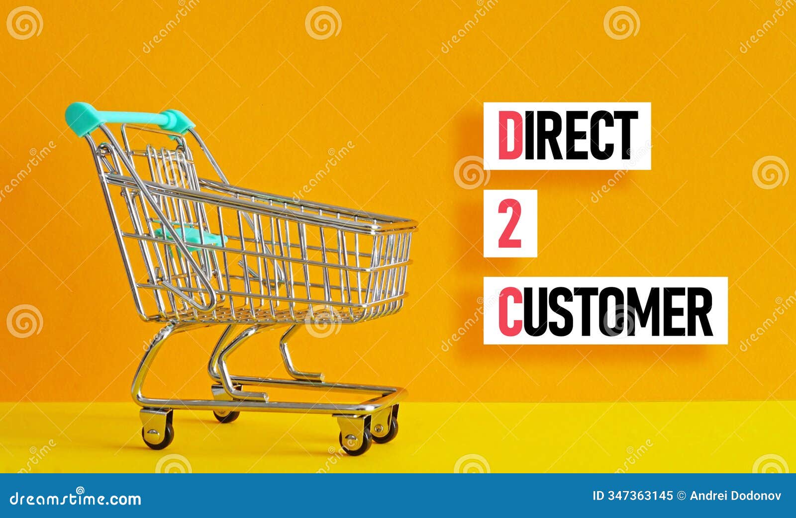 Direct To Customer D2C is Shown As Business Concept Stock Image - Image ...