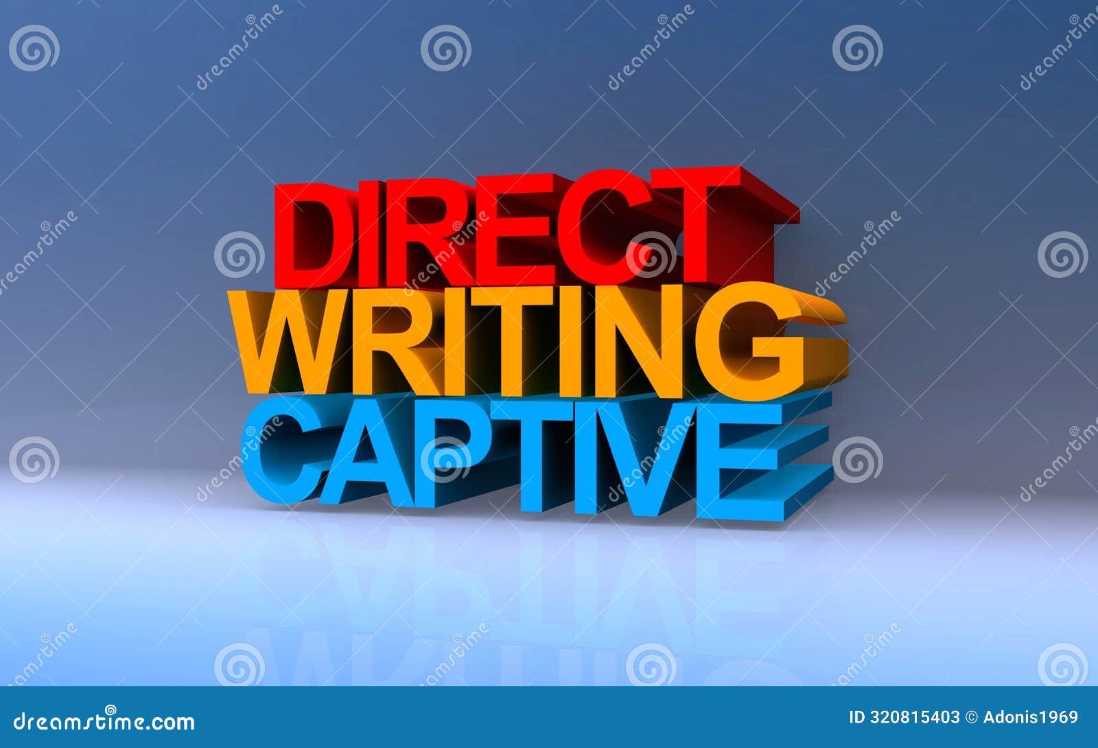 Direct Writing Carrier On Blue Stock Image | CartoonDealer.com #320661937