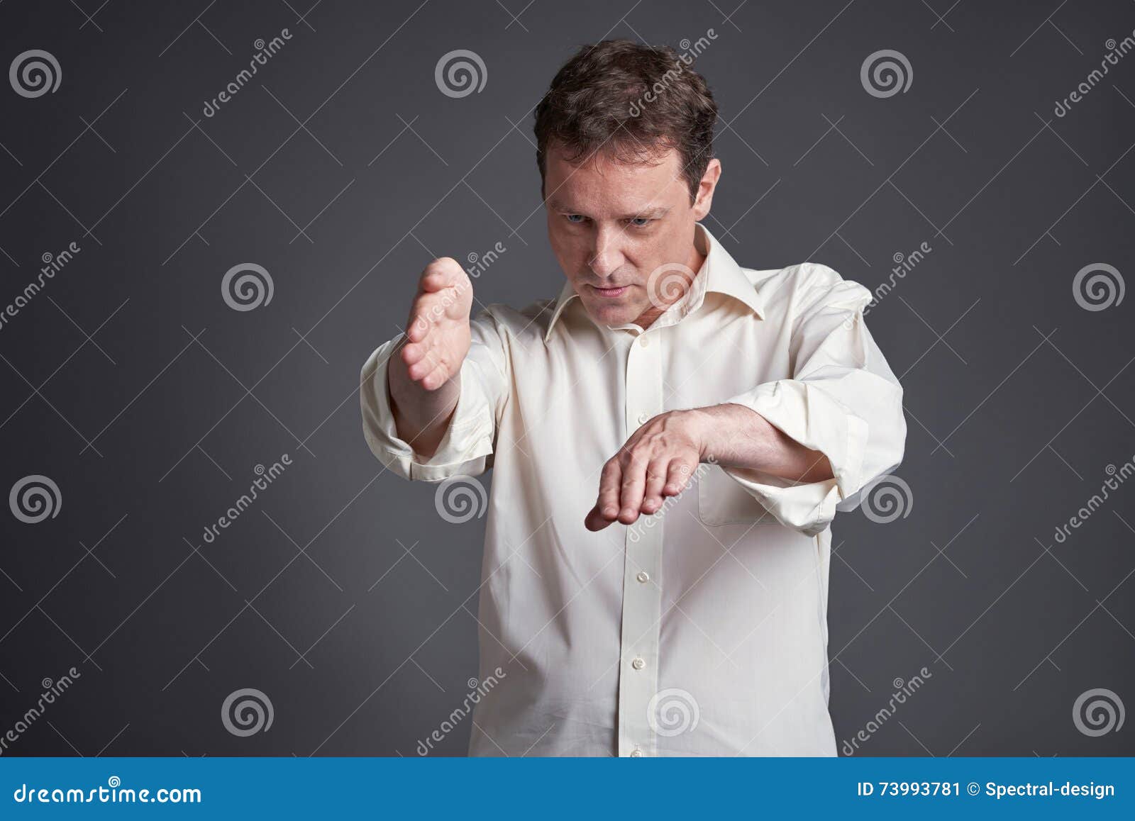 Directing man stock image. Image of pointing, male, expression - 73993781