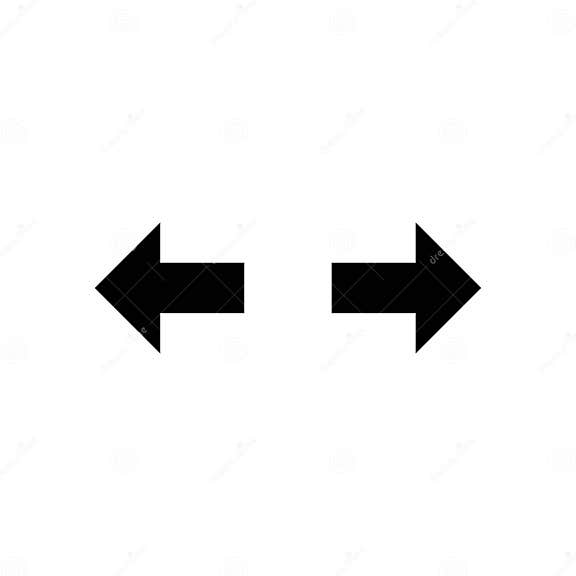 Direction Arrow Directions Icon Logo Vector Design Stock Vector ...