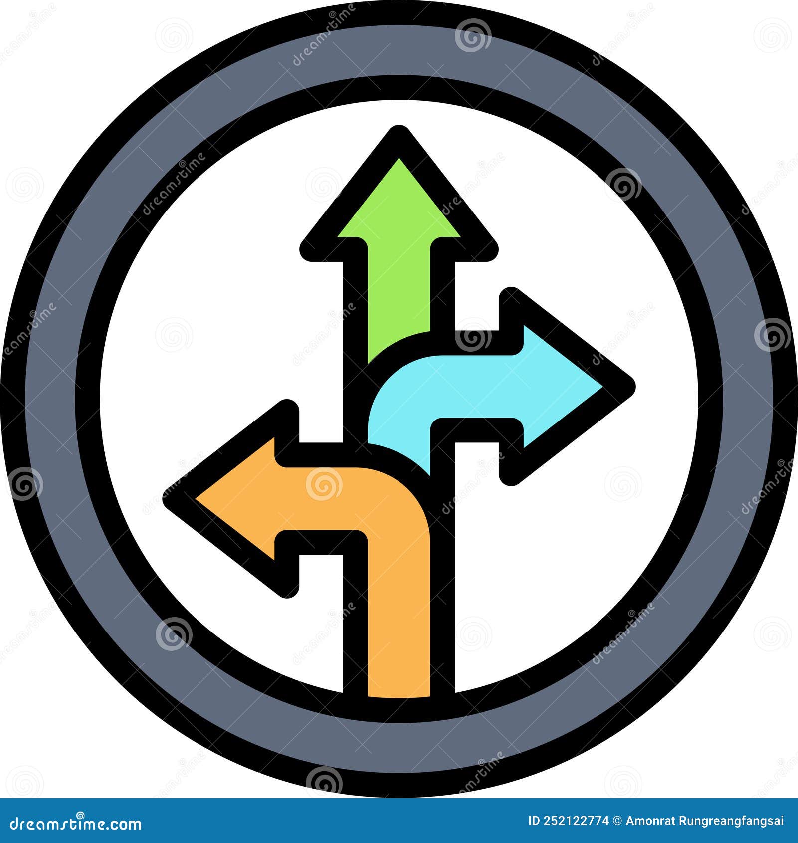 Direction Arrow Icon, Location Map and Navigation Vector Stock Vector ...