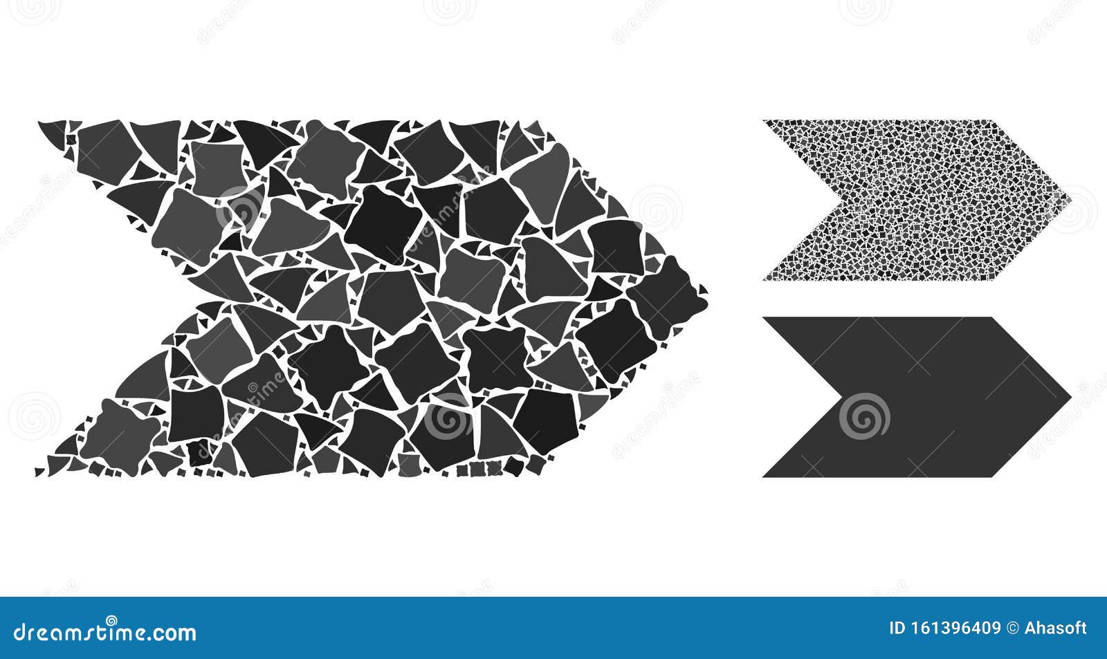 Direction Arrow Mosaic Icon of Bumpy Items Stock Vector - Illustration ...