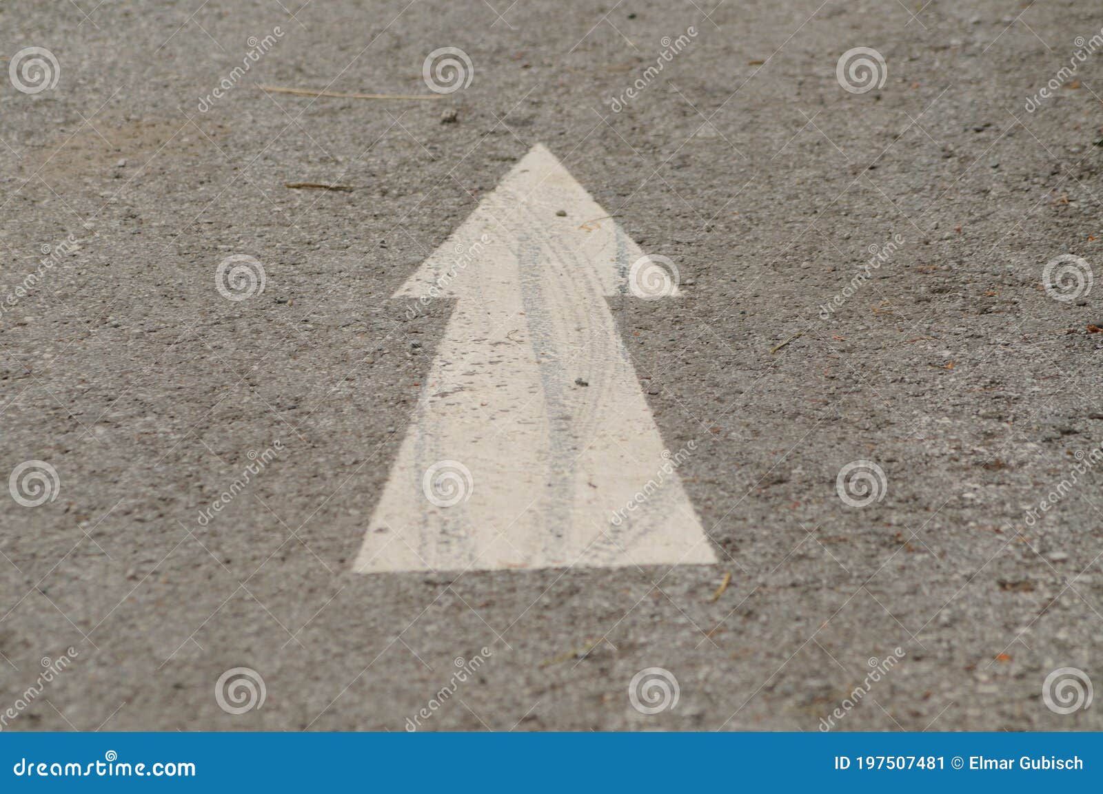 Direction Arrow Points in One Way Stock Image - Image of ranking ...