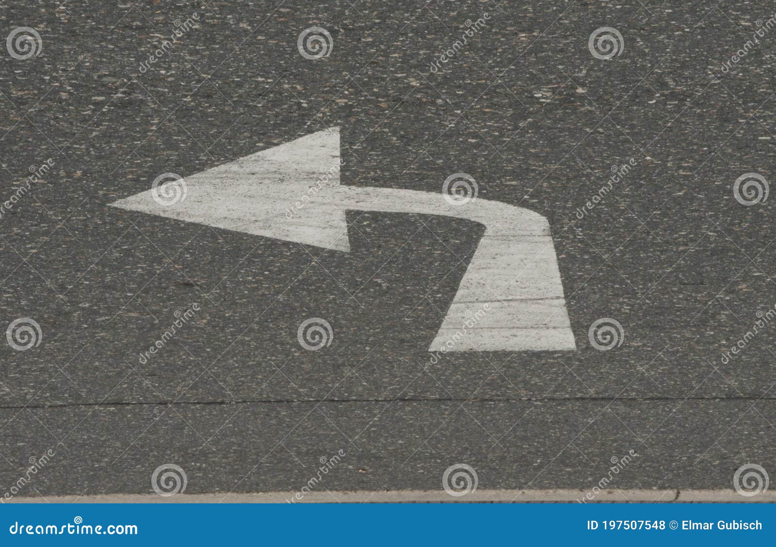 Direction Arrow Points in One Way Stock Photo - Image of lines, feature ...