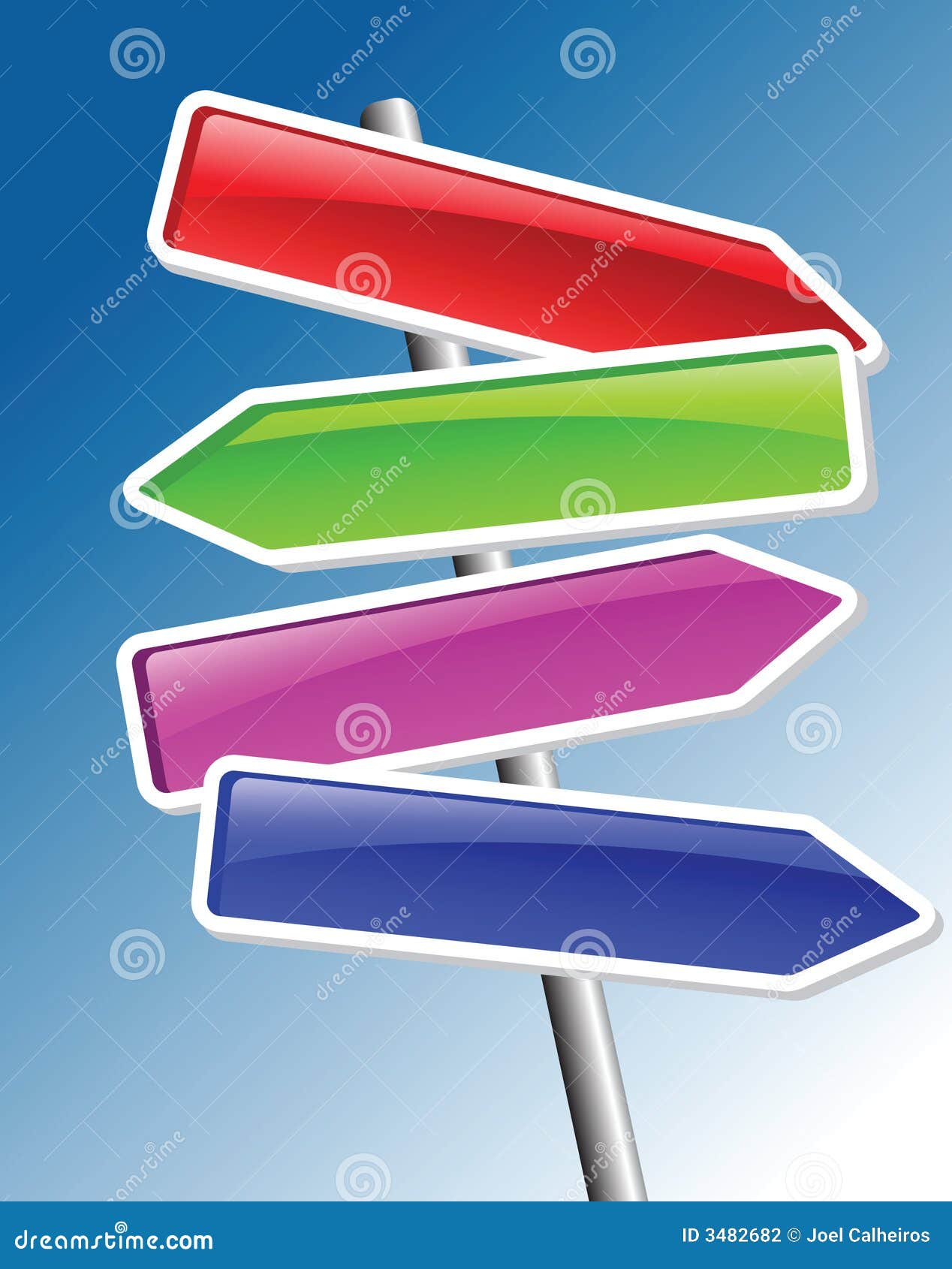 Direction arrows stock vector. Illustration of empty, information - 3482682