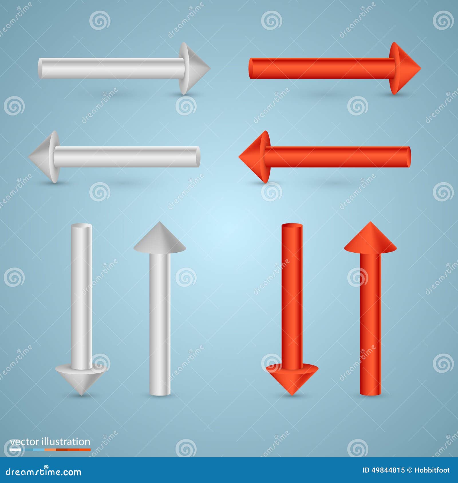 Direction of the arrows stock vector. Illustration of border - 49844815