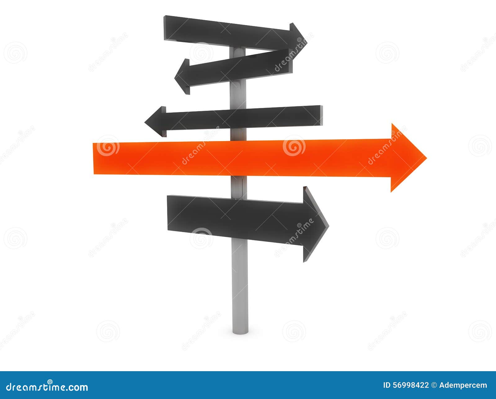Direction arrows stock illustration. Illustration of idea - 56998422