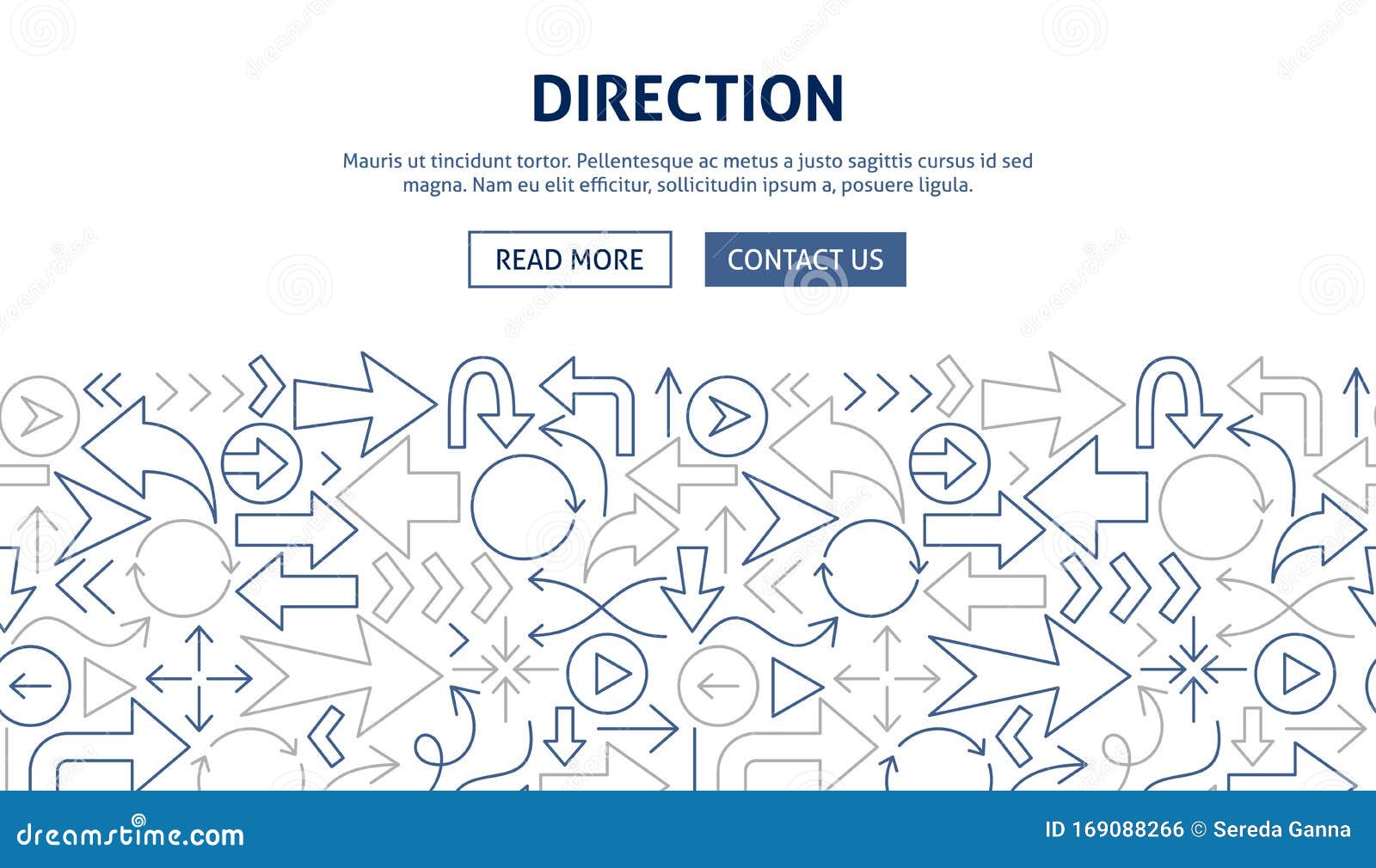 Owl Direction Banner Vector Illustration | CartoonDealer.com #59014014