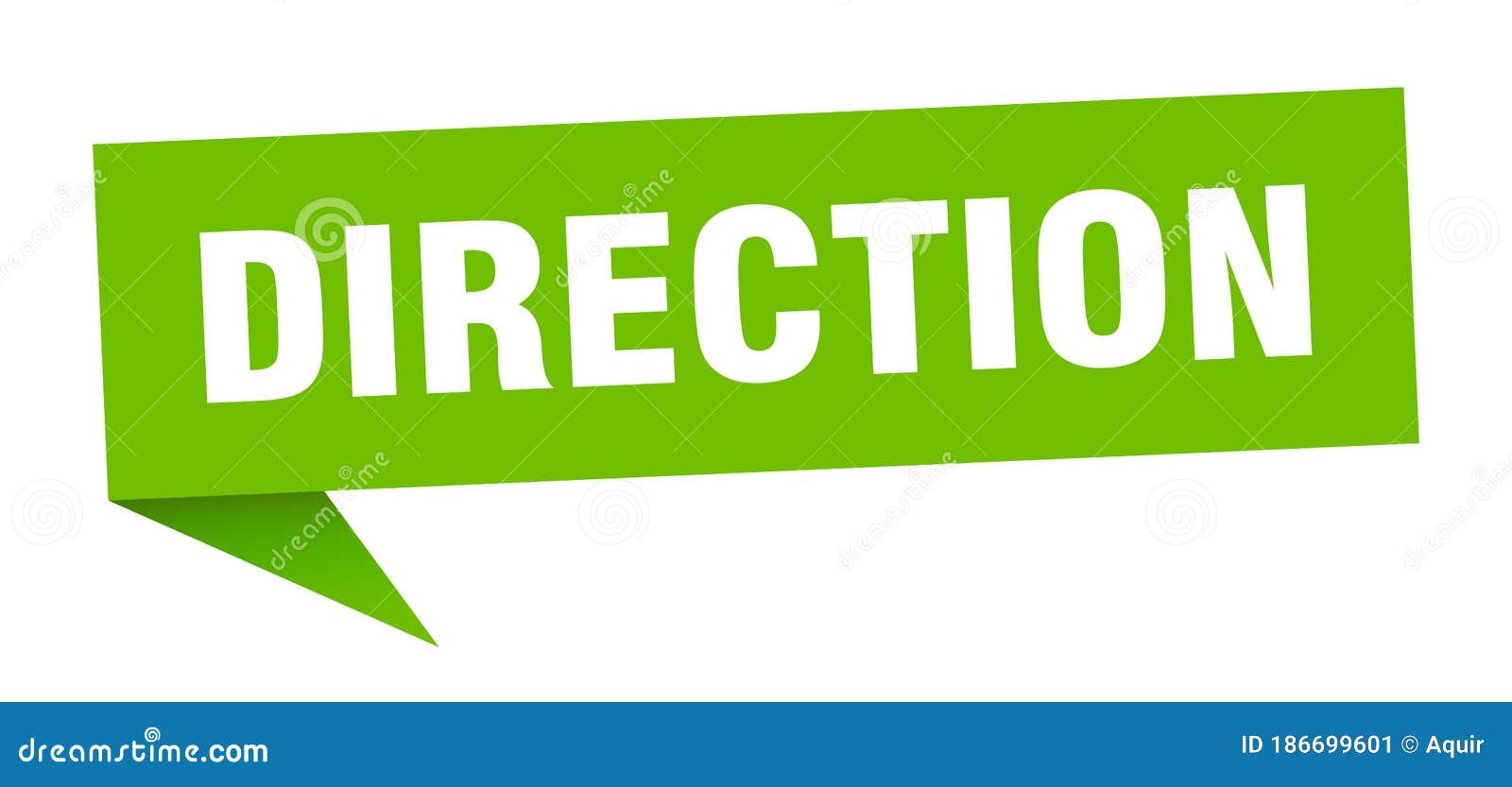 Direction Banner. Direction Speech Bubble Stock Vector - Illustration ...