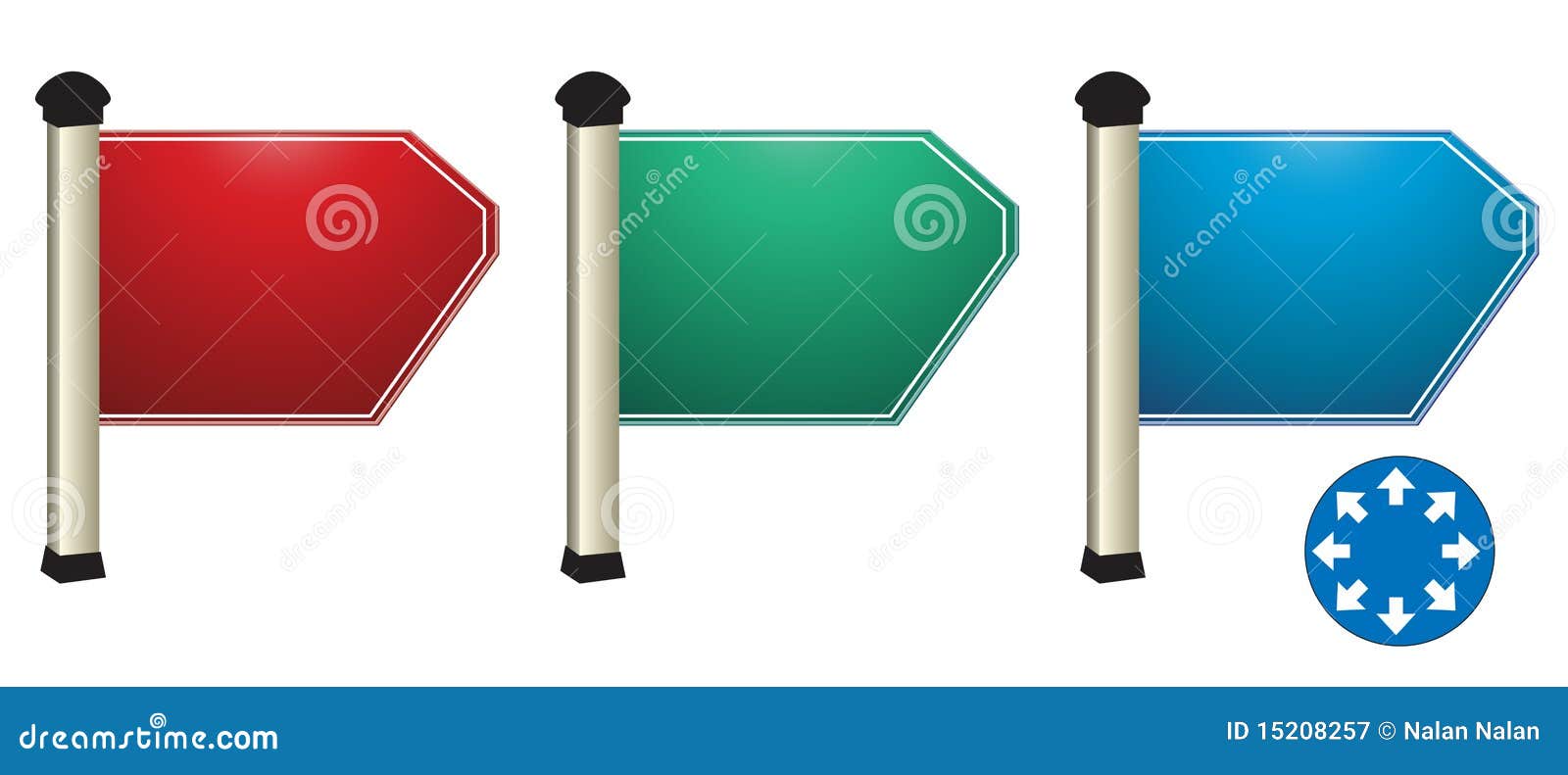 Direction Board Icon Vector Set. Pointer Illustration Sign Collection ...