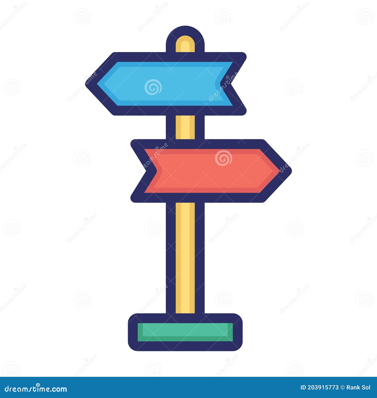 Direction Board, Sign, Board, Direction Fully Editable Vector Icon ...