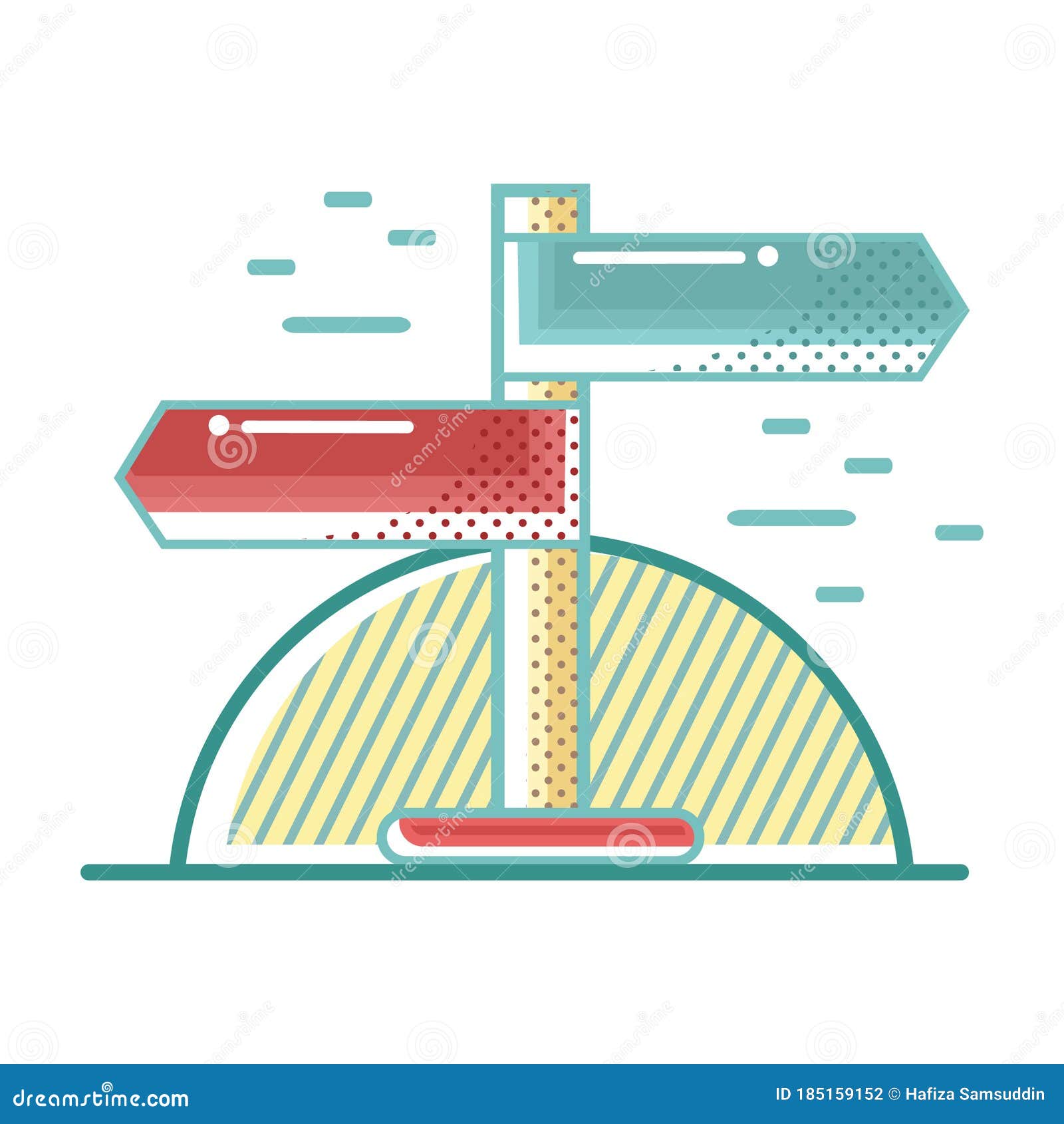 Direction Board. Vector Illustration Decorative Design Stock Vector ...