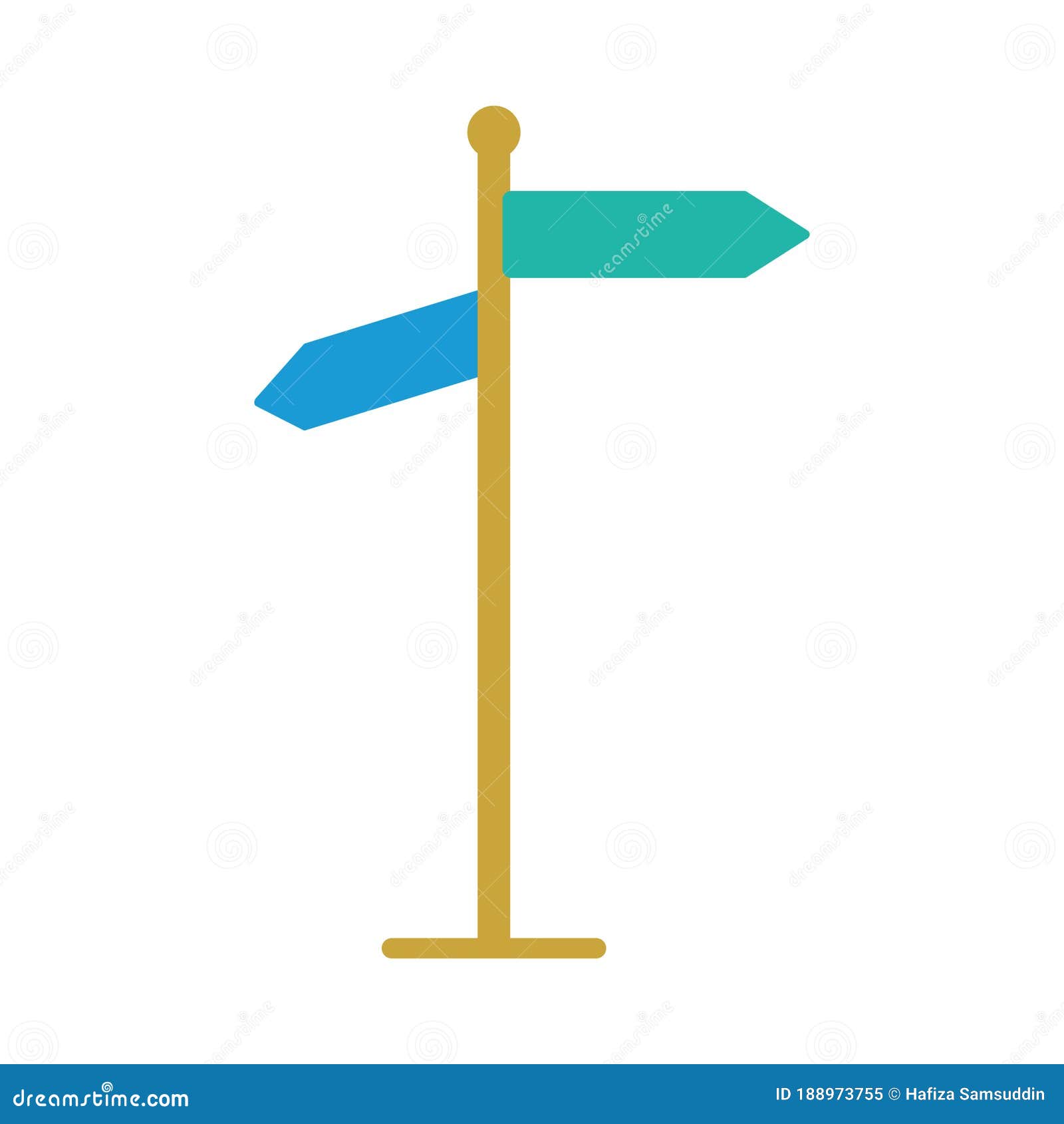 Direction Board. Vector Illustration Decorative Design Stock Vector ...