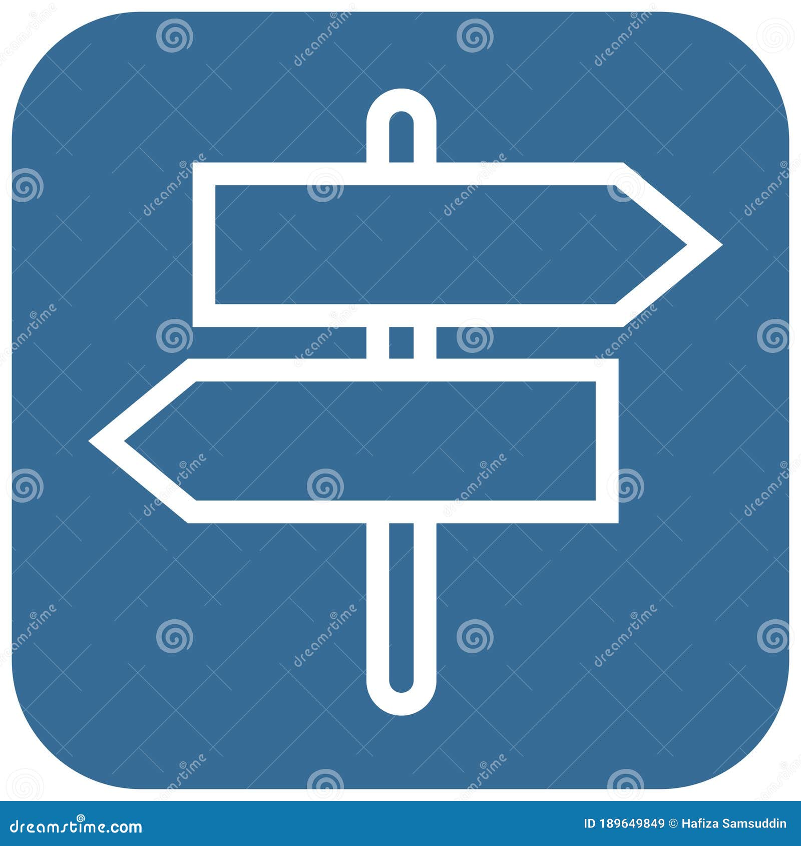 Direction Board. Vector Illustration Decorative Design Stock Vector ...
