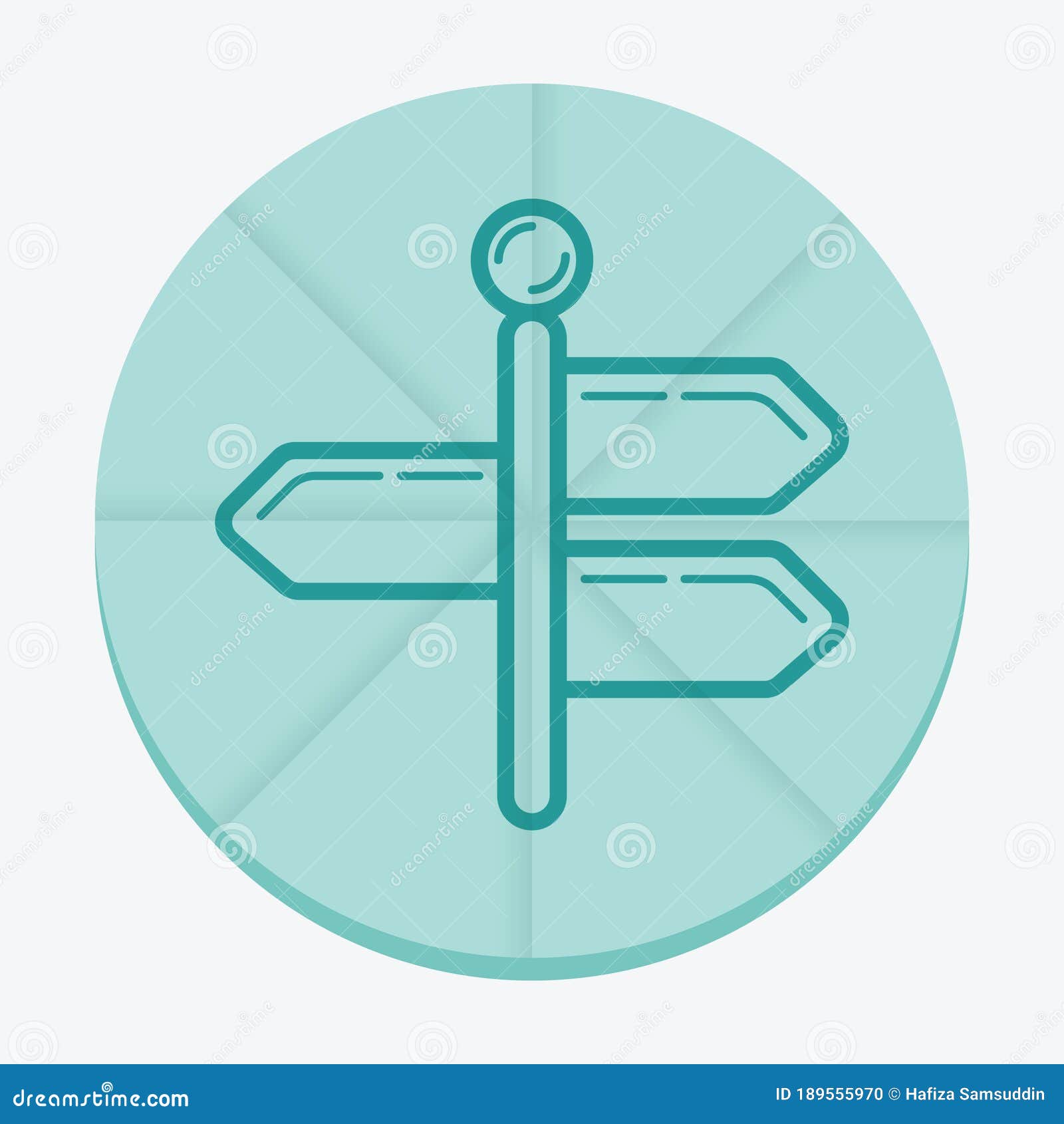 Direction Board. Vector Illustration Decorative Design Stock Vector ...