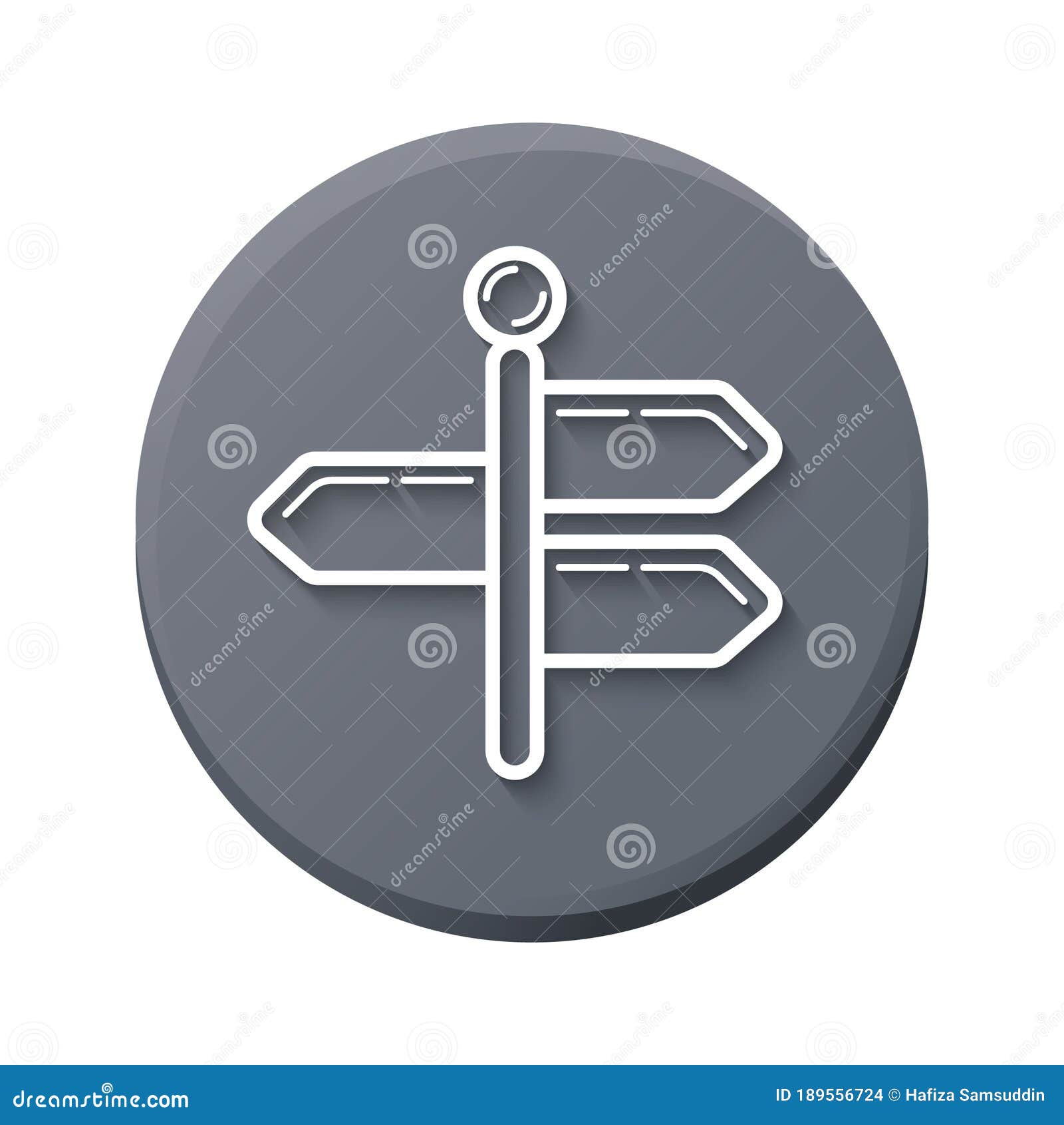 Direction Board. Vector Illustration Decorative Design Stock Vector ...