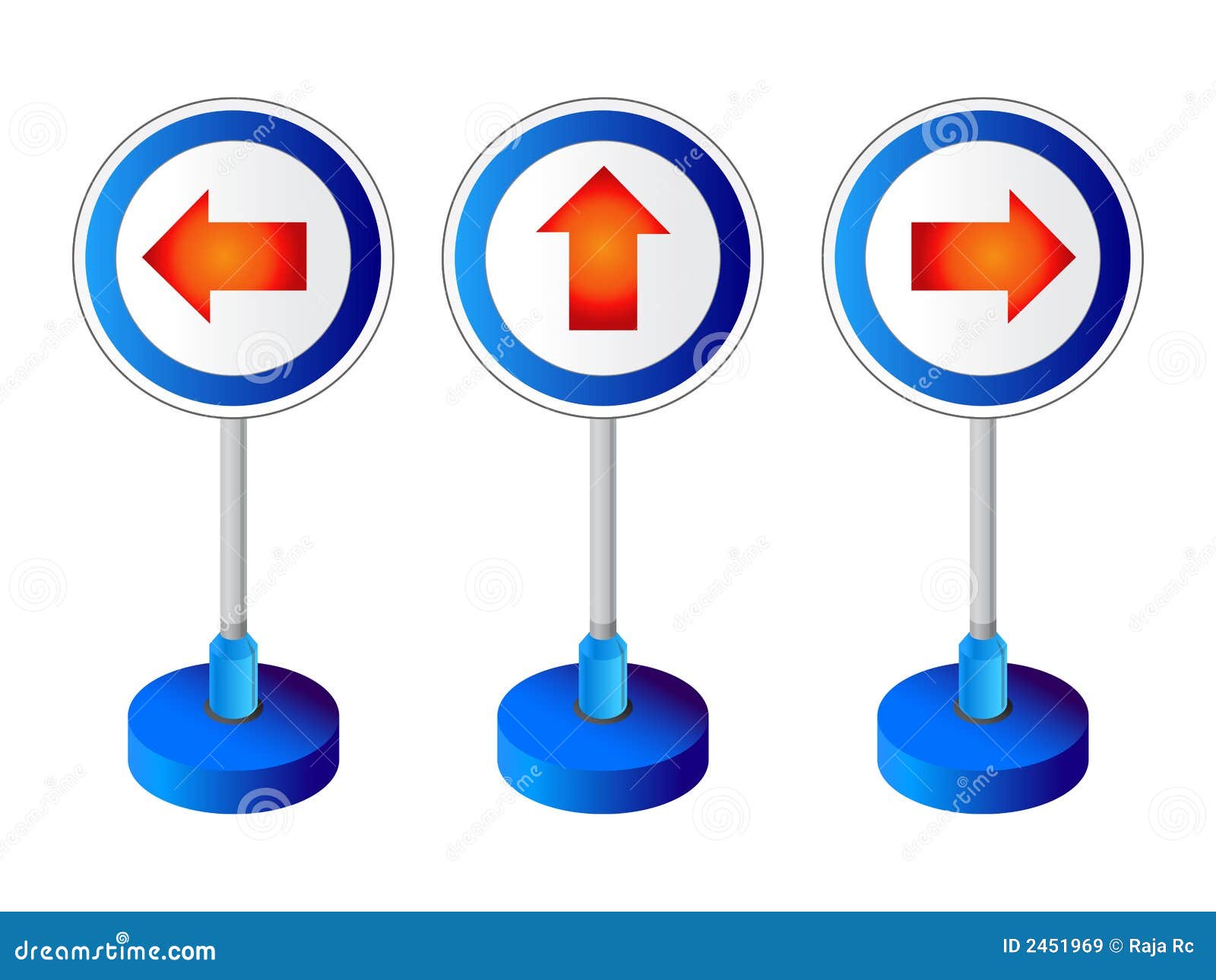 Direction boards stock vector. Illustration of copyspace - 2451969