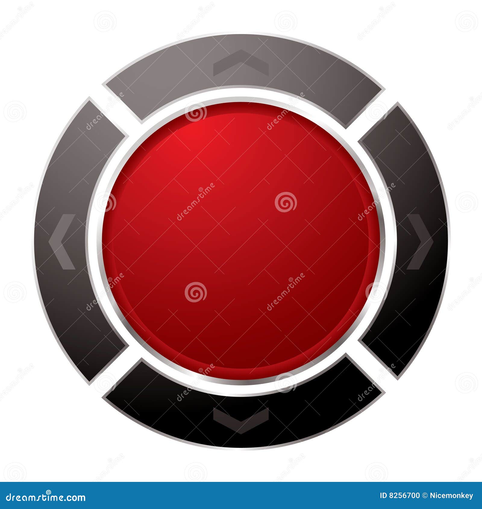 Direction button stock vector. Illustration of arrow, knob - 8256700
