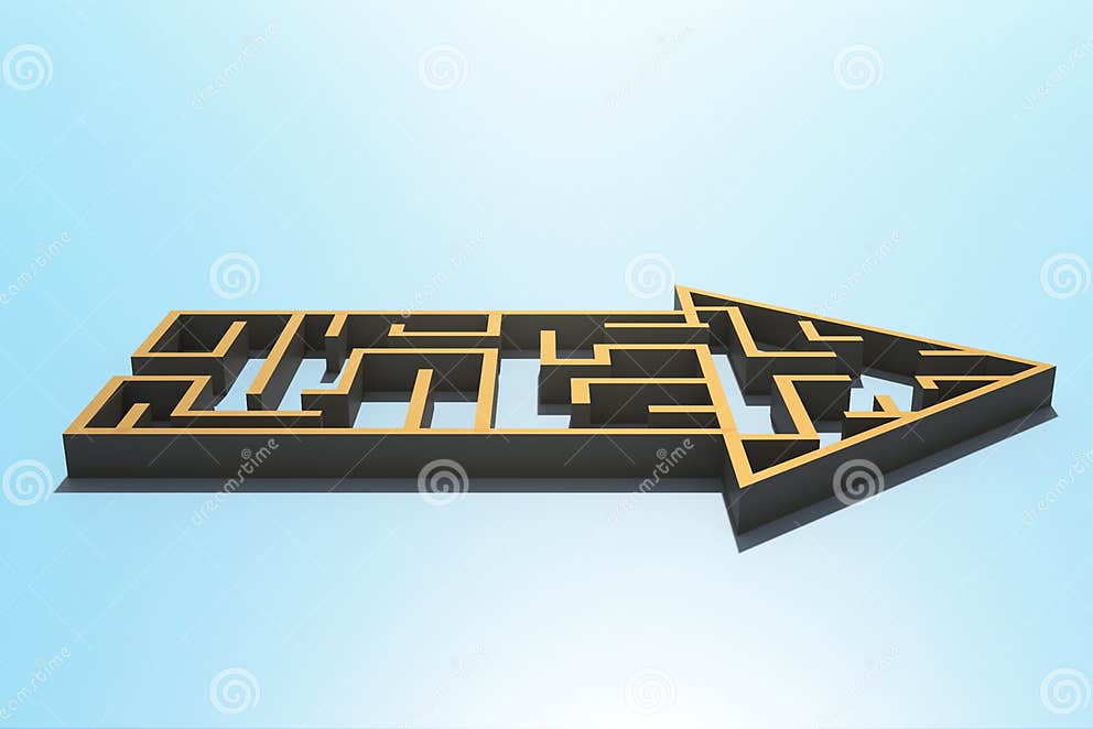 Direction, Challenge and Creativity Concept Stock Illustration ...