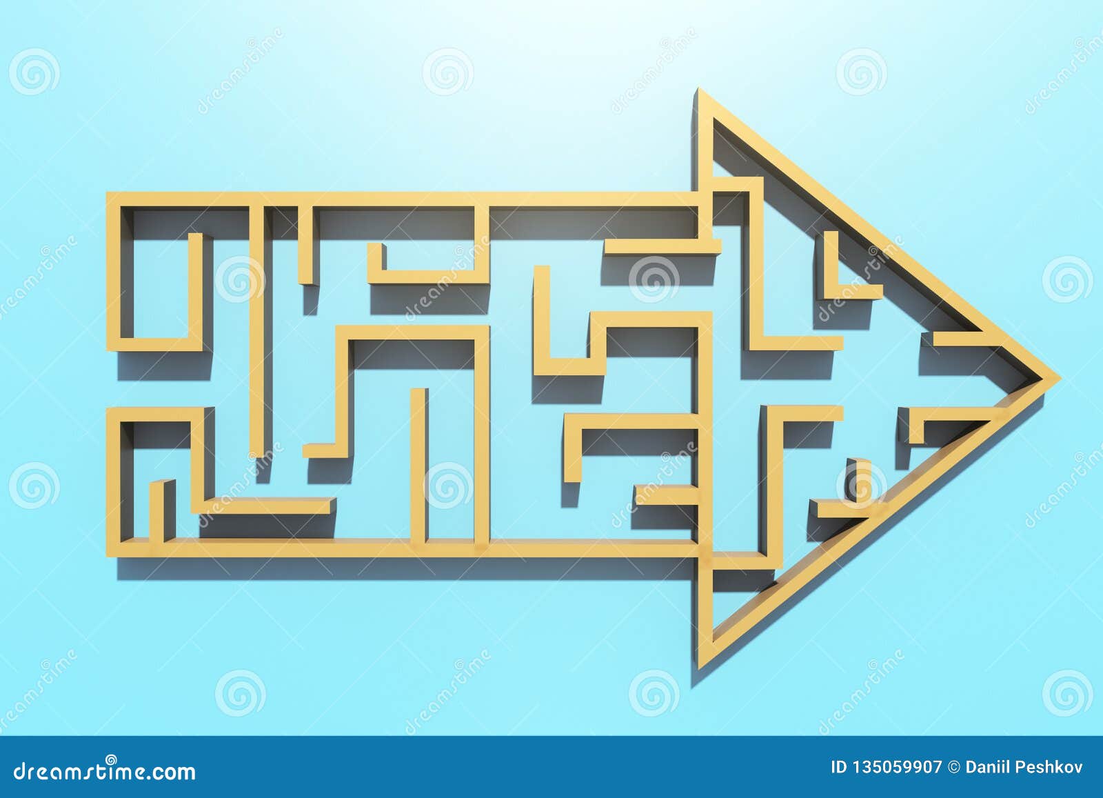 Direction, Challenge and Up Concept Stock Illustration - Illustration ...