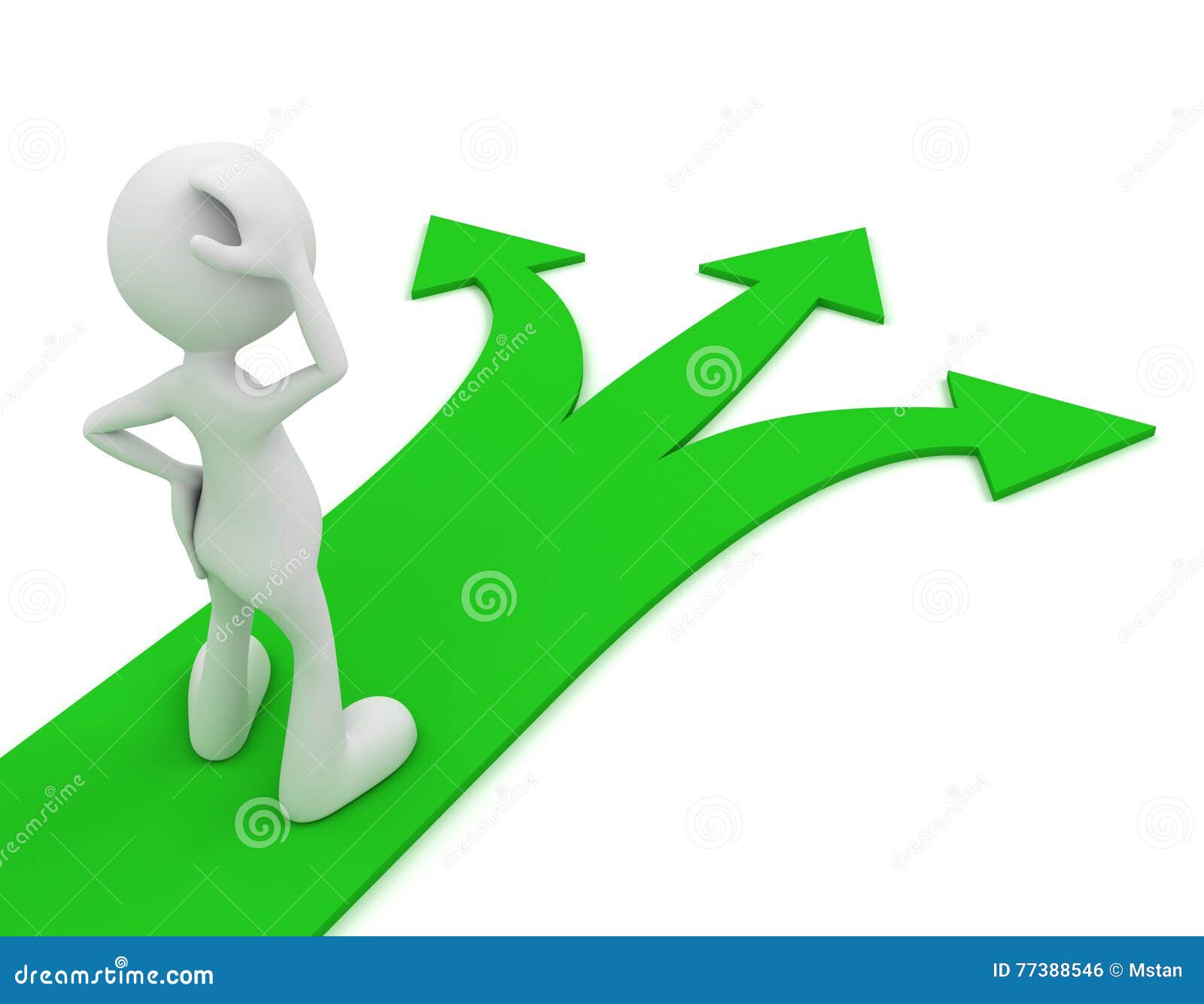 Direction Choice Concept 3d Illustration Stock Illustration ... Direction Choice Concept 3d Illustration Stock Illustration ...