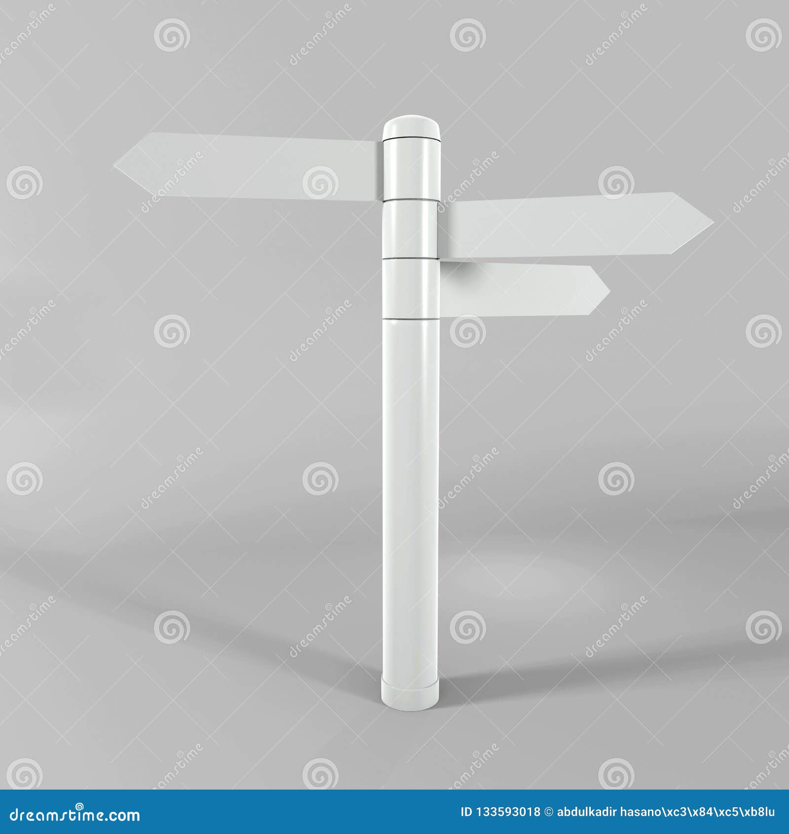 Direction Choices Concept 3d Ä±llustration Stock Illustration ...