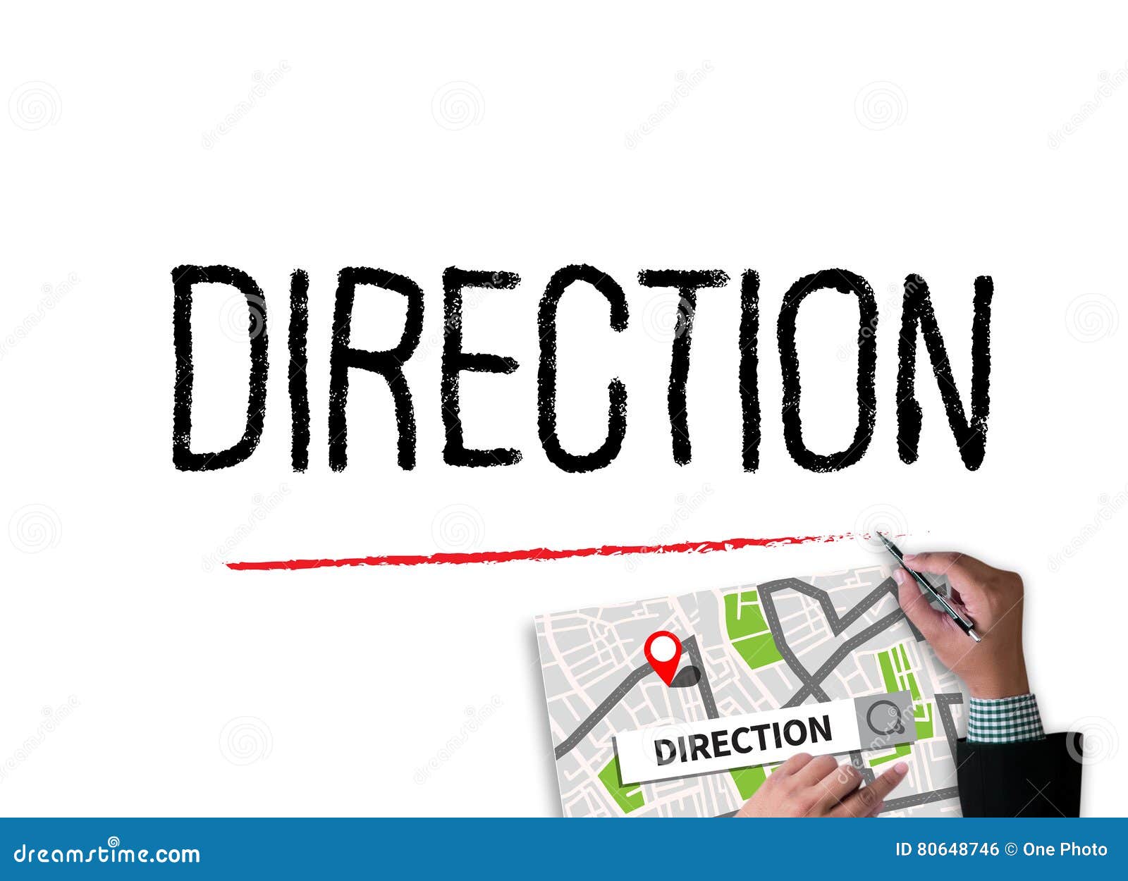 DIRECTION City Map Destination Way Route City Map Destination R Stock ...