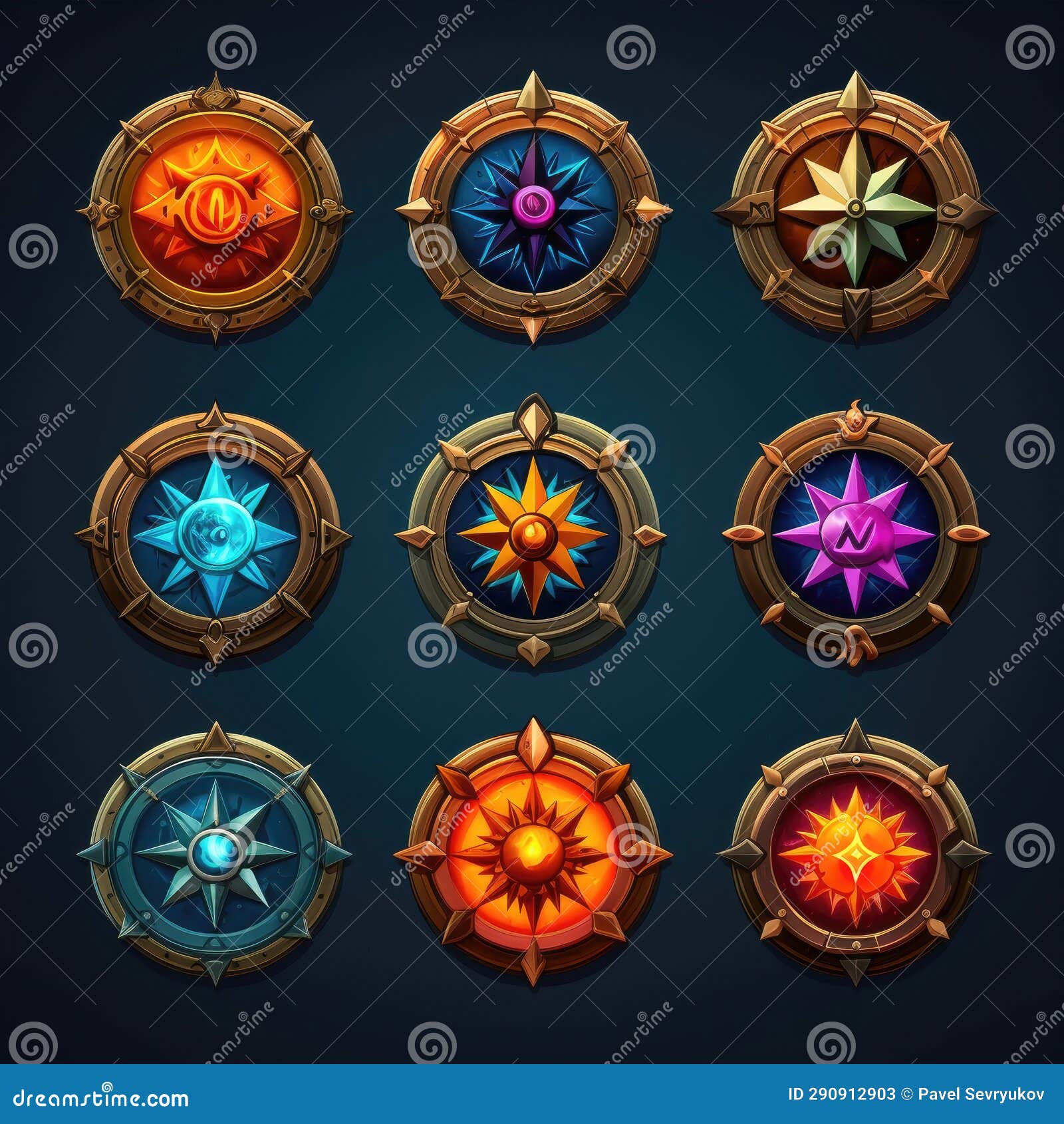 Direction Compass Game Ai Generated Stock Image - Image of wind, travel ...