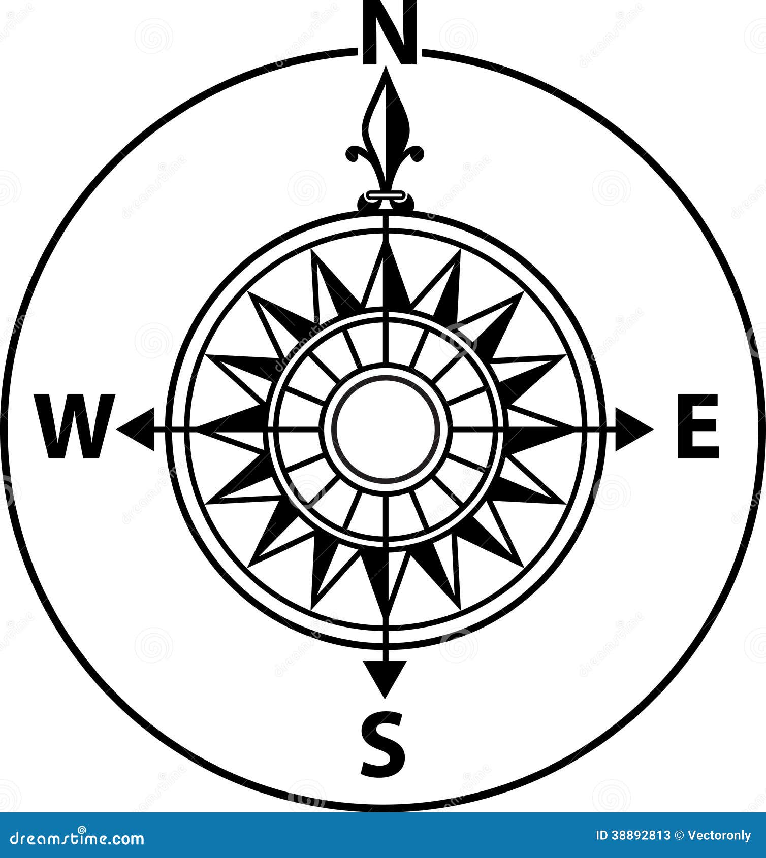 A New Direction Compass Change Course Lead To Success Stock Image ...