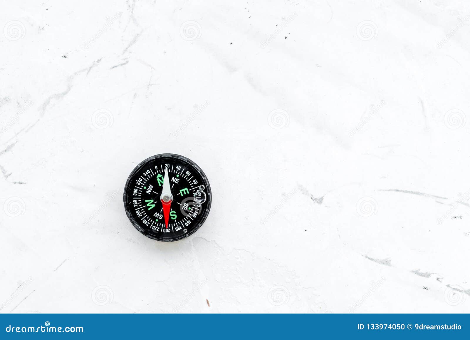 Direction Concept with Compass on Stone Background Top View Mockup ...