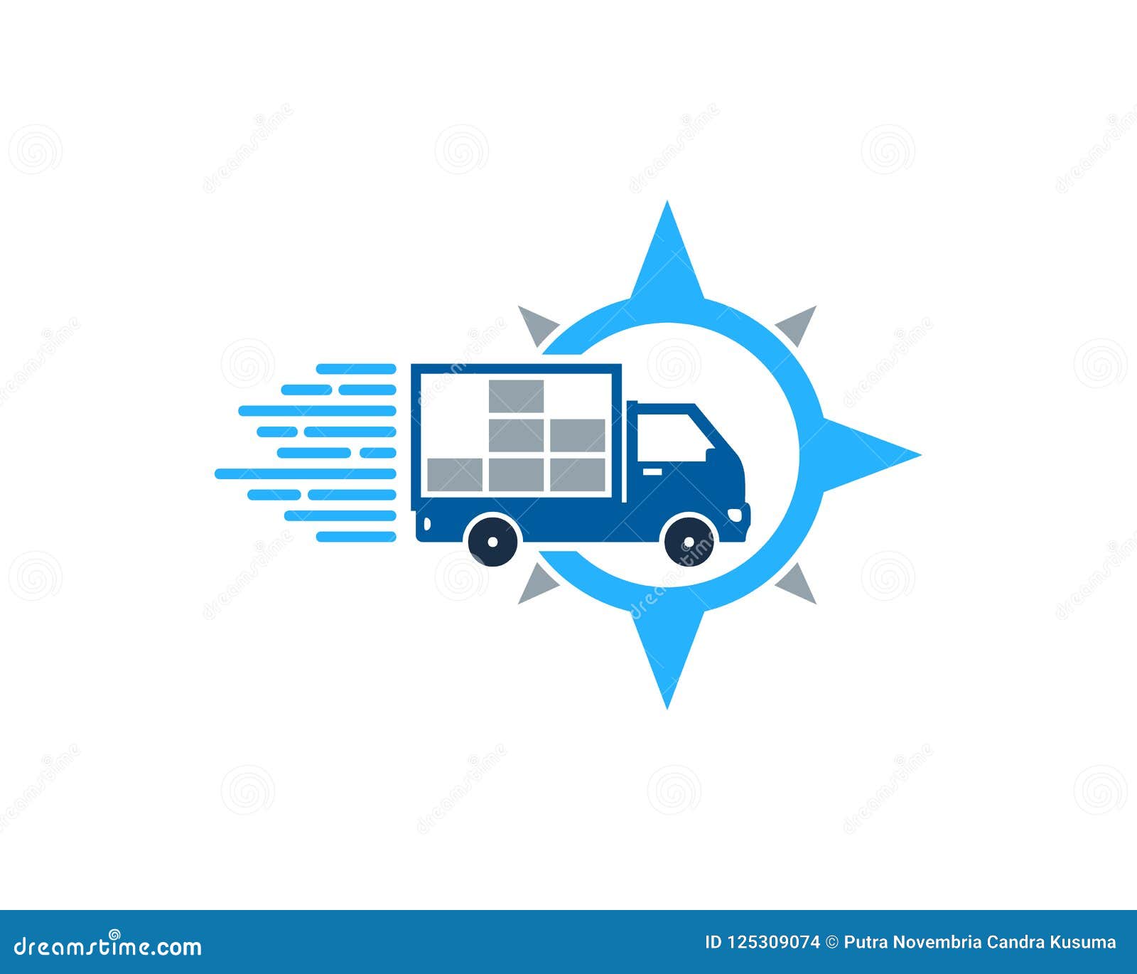 Direction Delivery Logo Icon Design Stock Vector - Illustration of ...