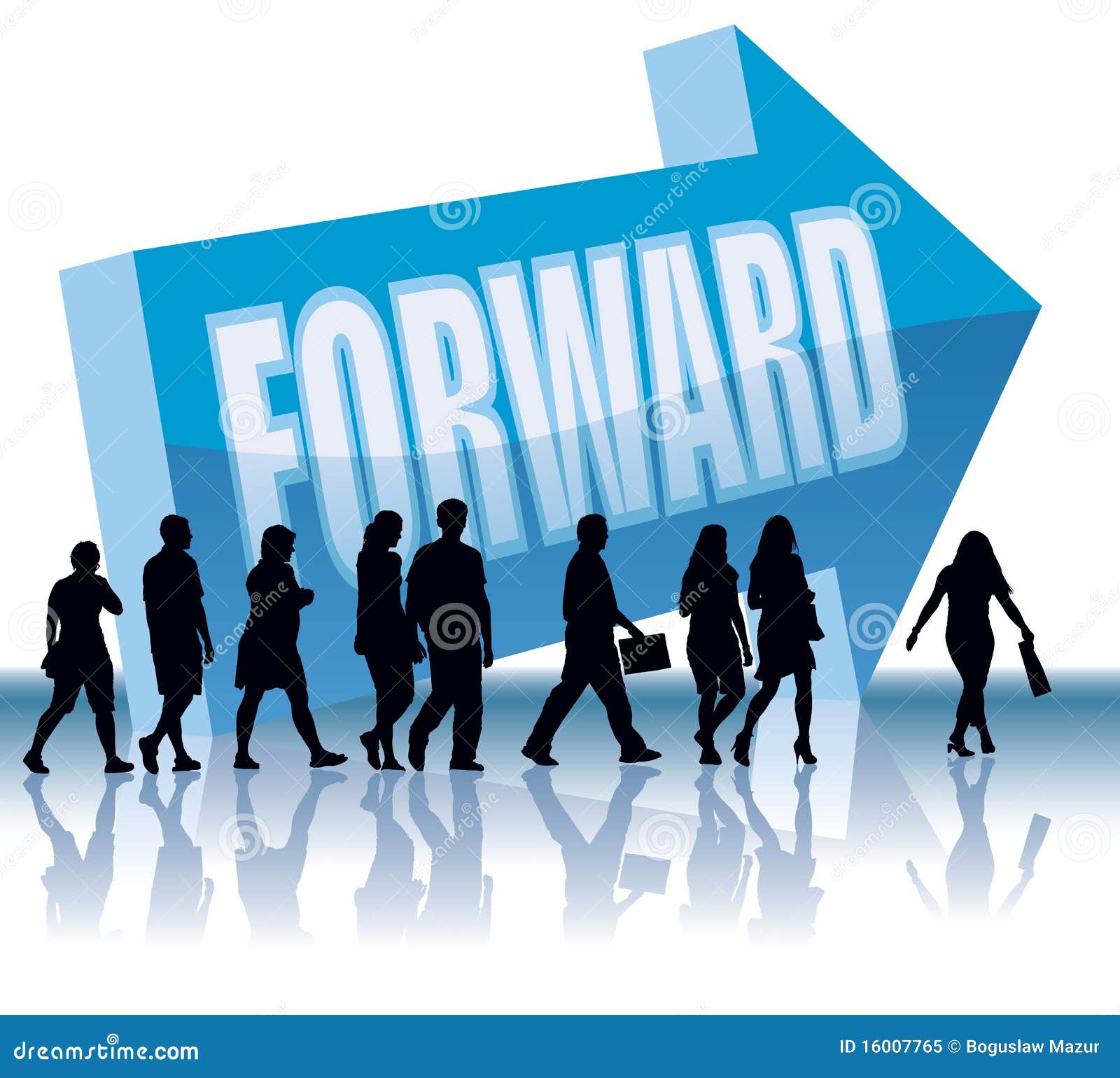 Direction - Forward stock vector. Illustration of shape - 16007765