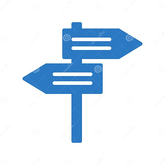 Direction Glyphs Color Vector Icon Stock Illustration - Illustration of ...