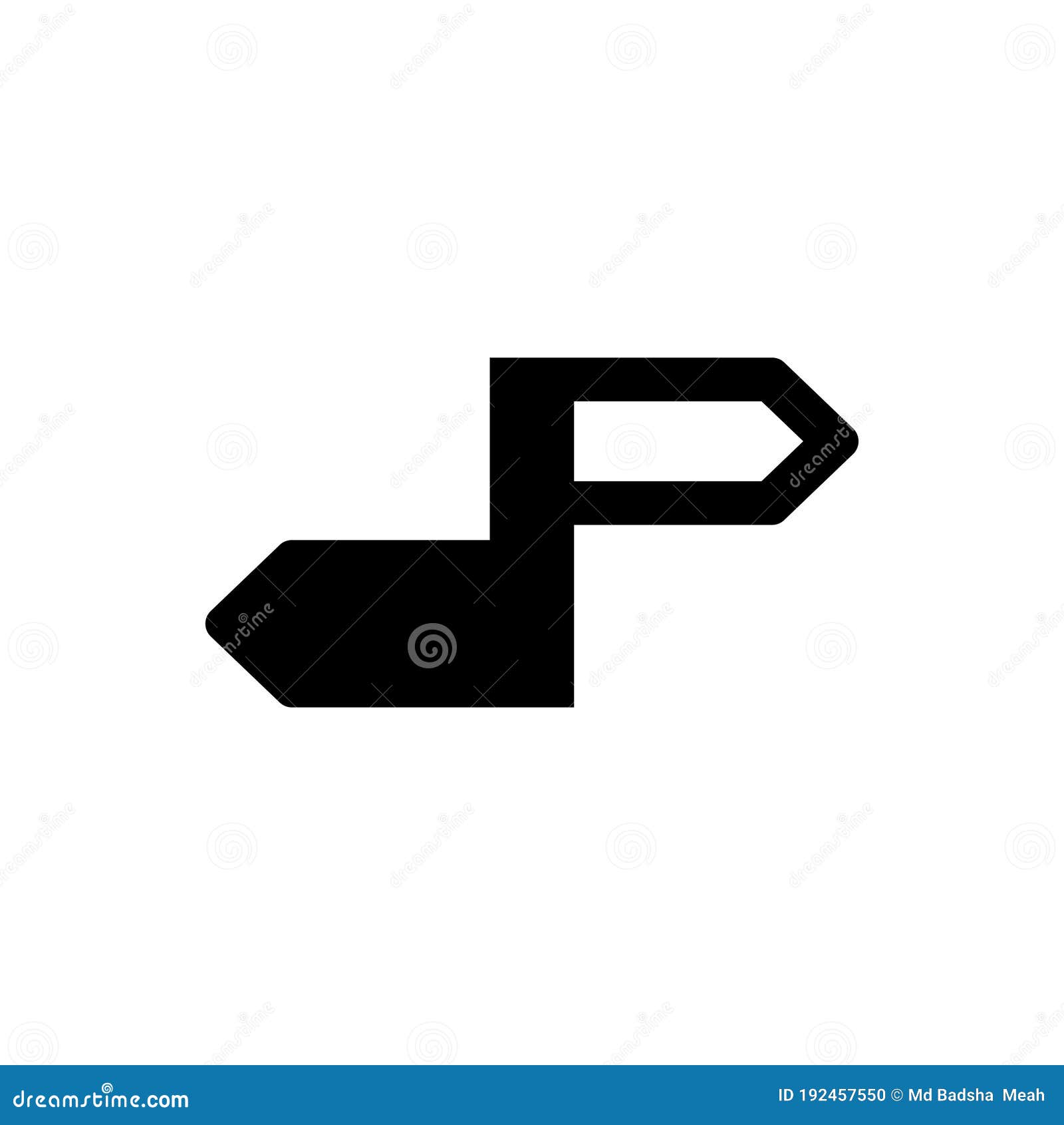 Direction Guide Icon stock vector. Illustration of direction - 192457550