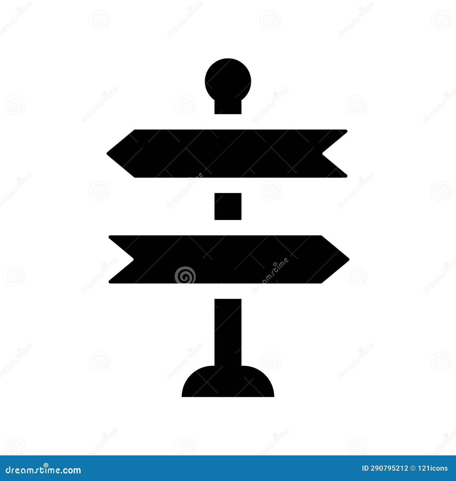 Direction Guide icon stock vector. Illustration of symbol - 290795212