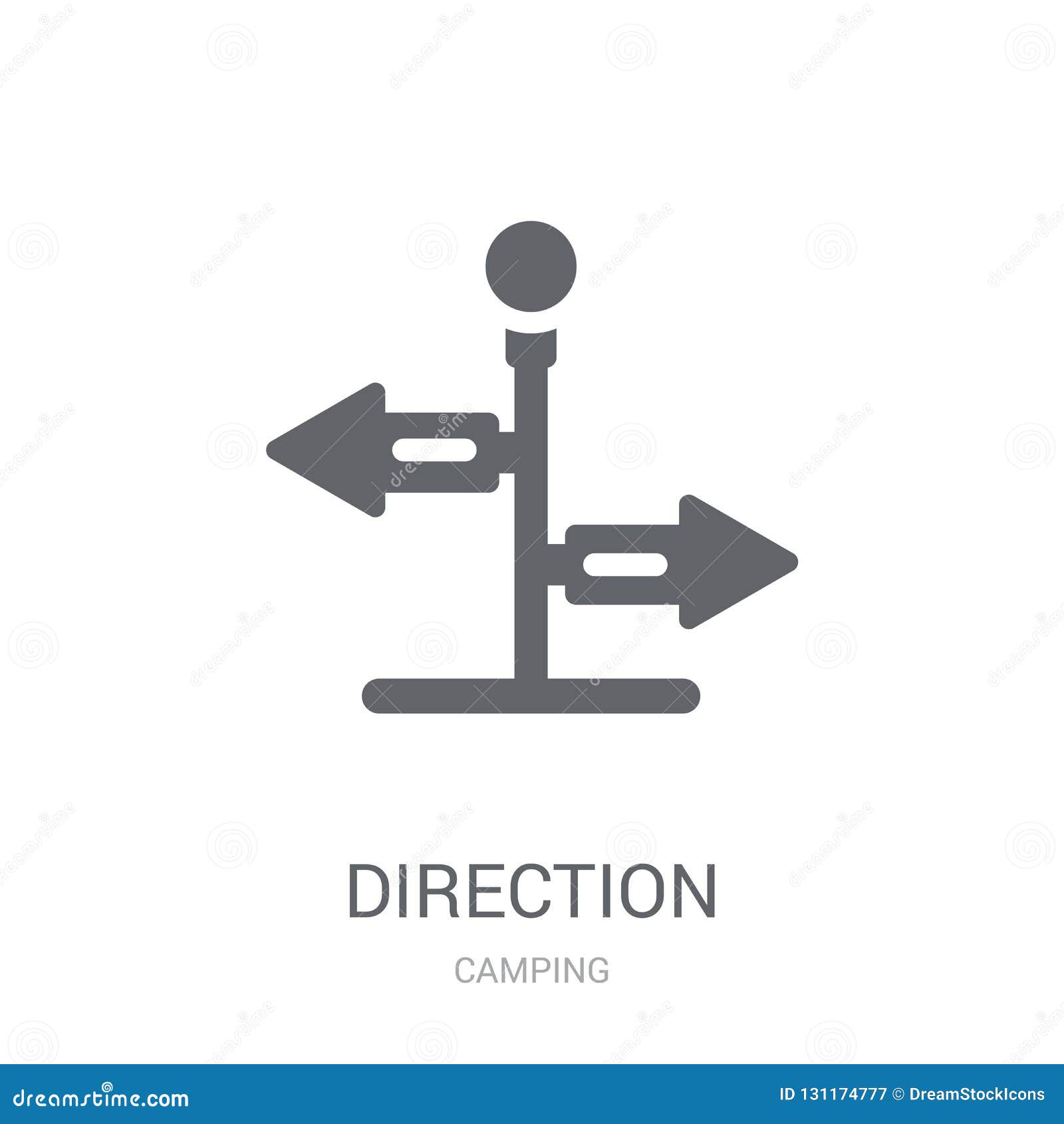 Direction Icon. Trendy Direction Logo Concept on White Background from ...