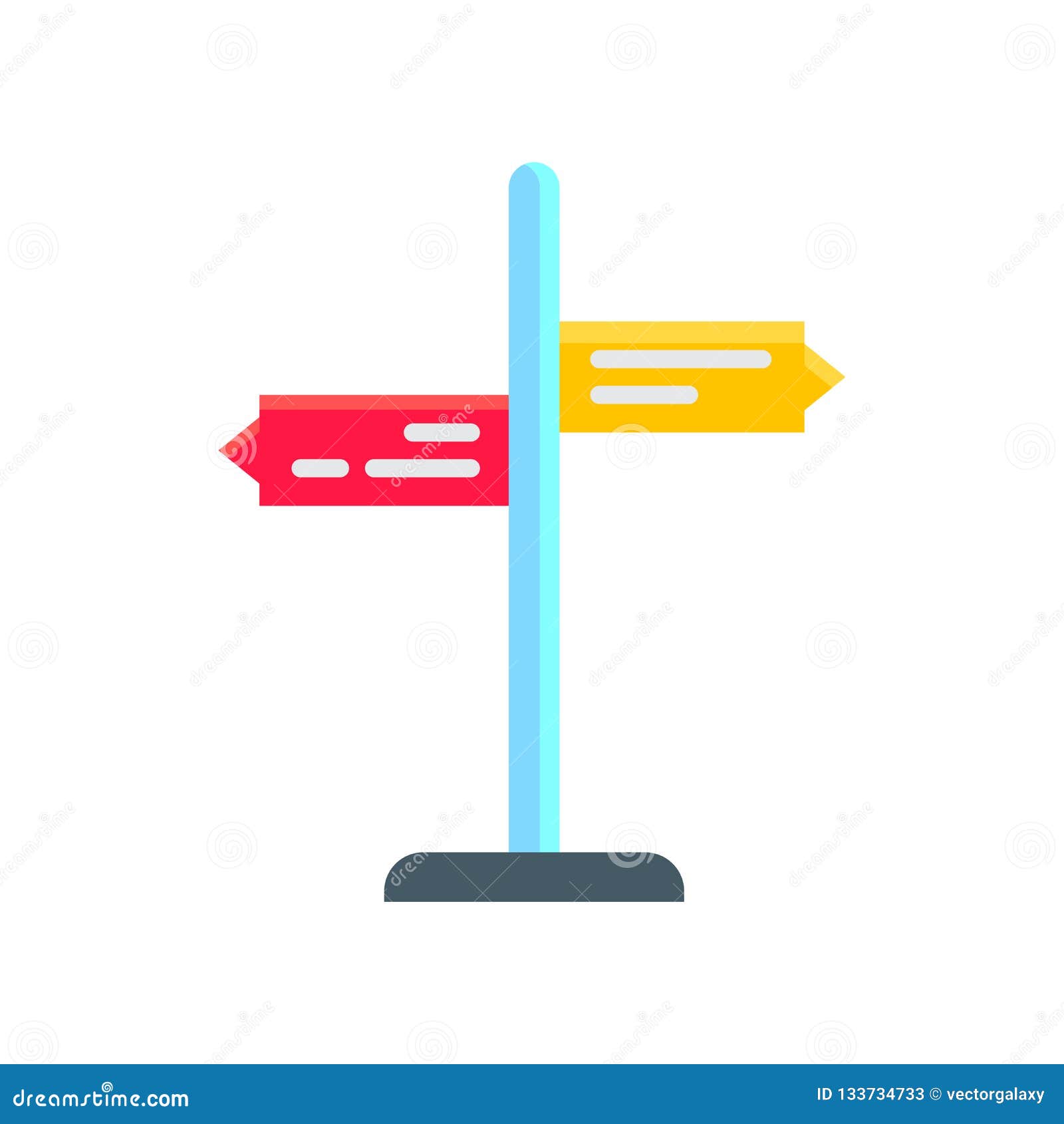 Direction Icon Vector Sign and Symbol Isolated on White Background ...