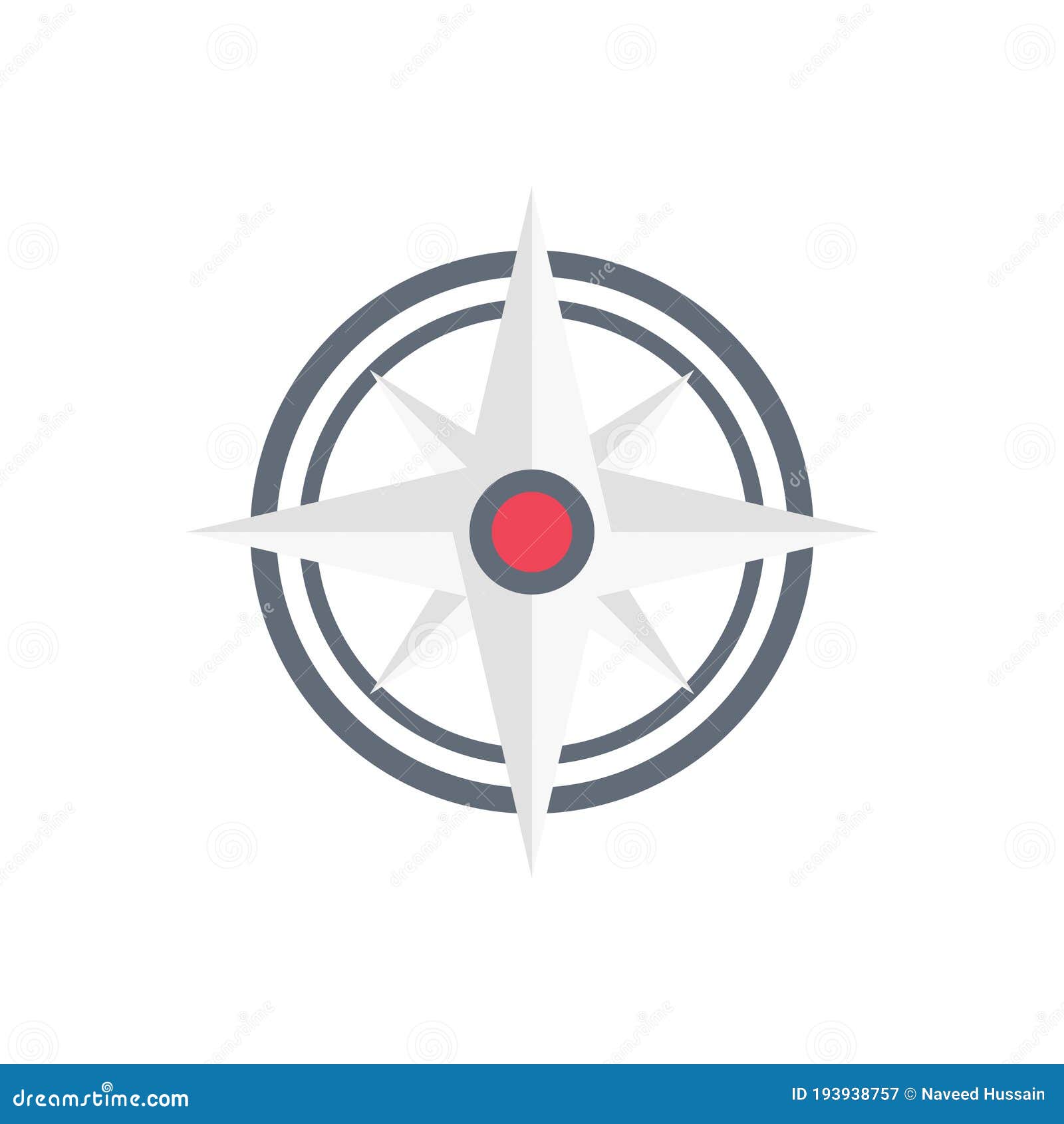 Direction flat color icon stock vector. Illustration of west - 193938757