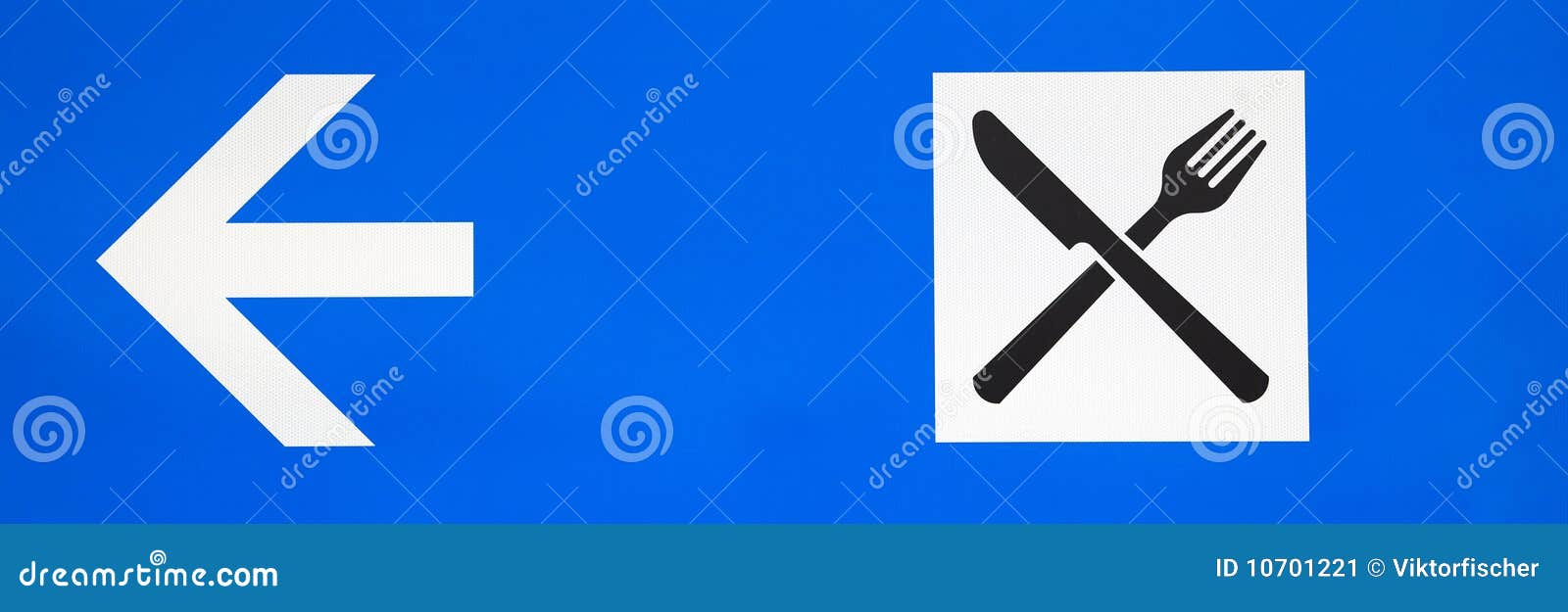 Direction Indicator and Restaurant Sign Stock Image - Image of food ...