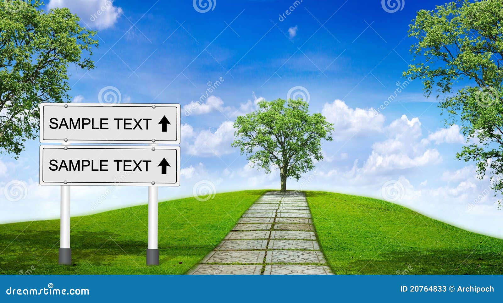 Direction Label stock image. Image of direction, meadow - 20764833