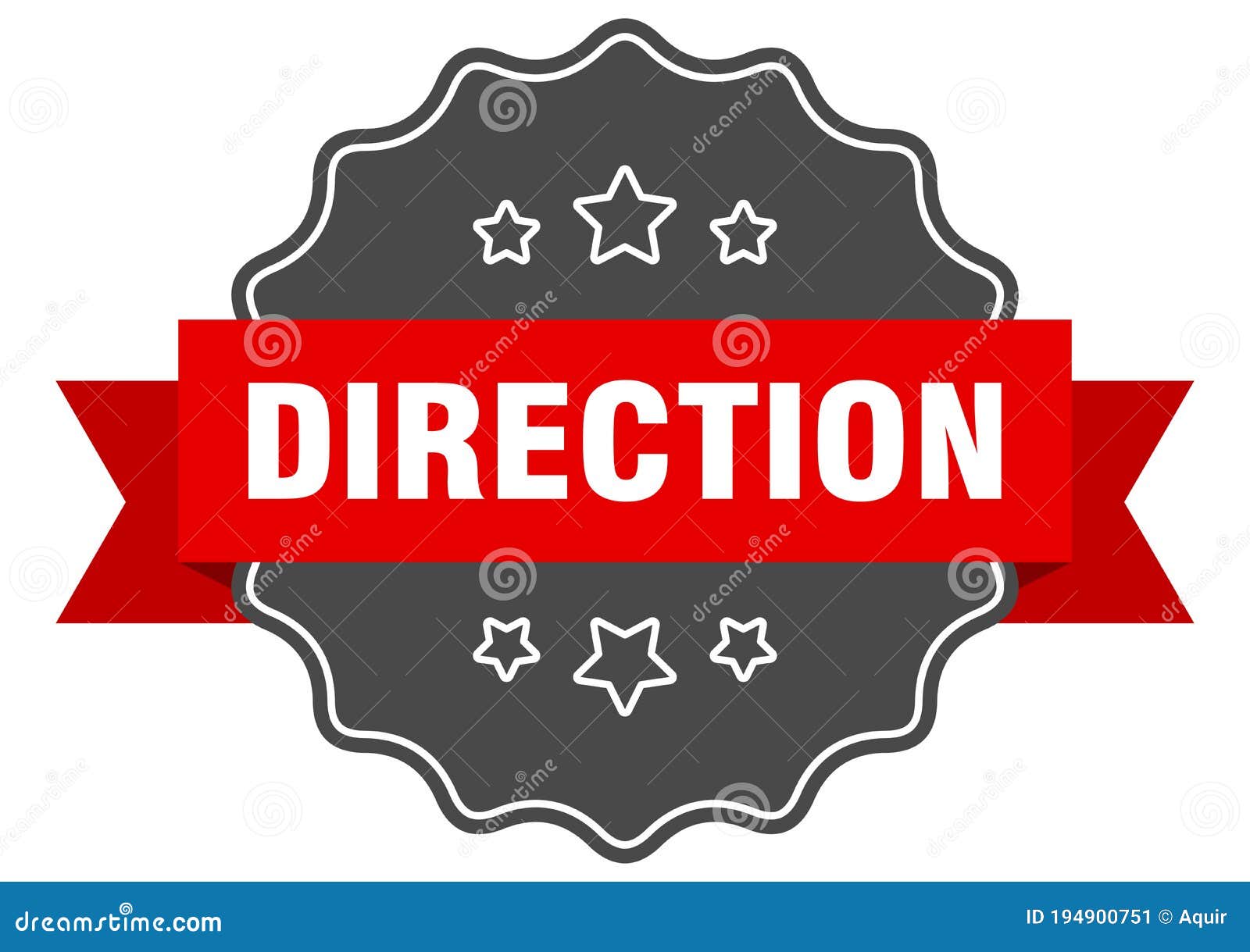 Direction Label. Direction Isolated Seal. Sticker. Sign Stock Vector ...