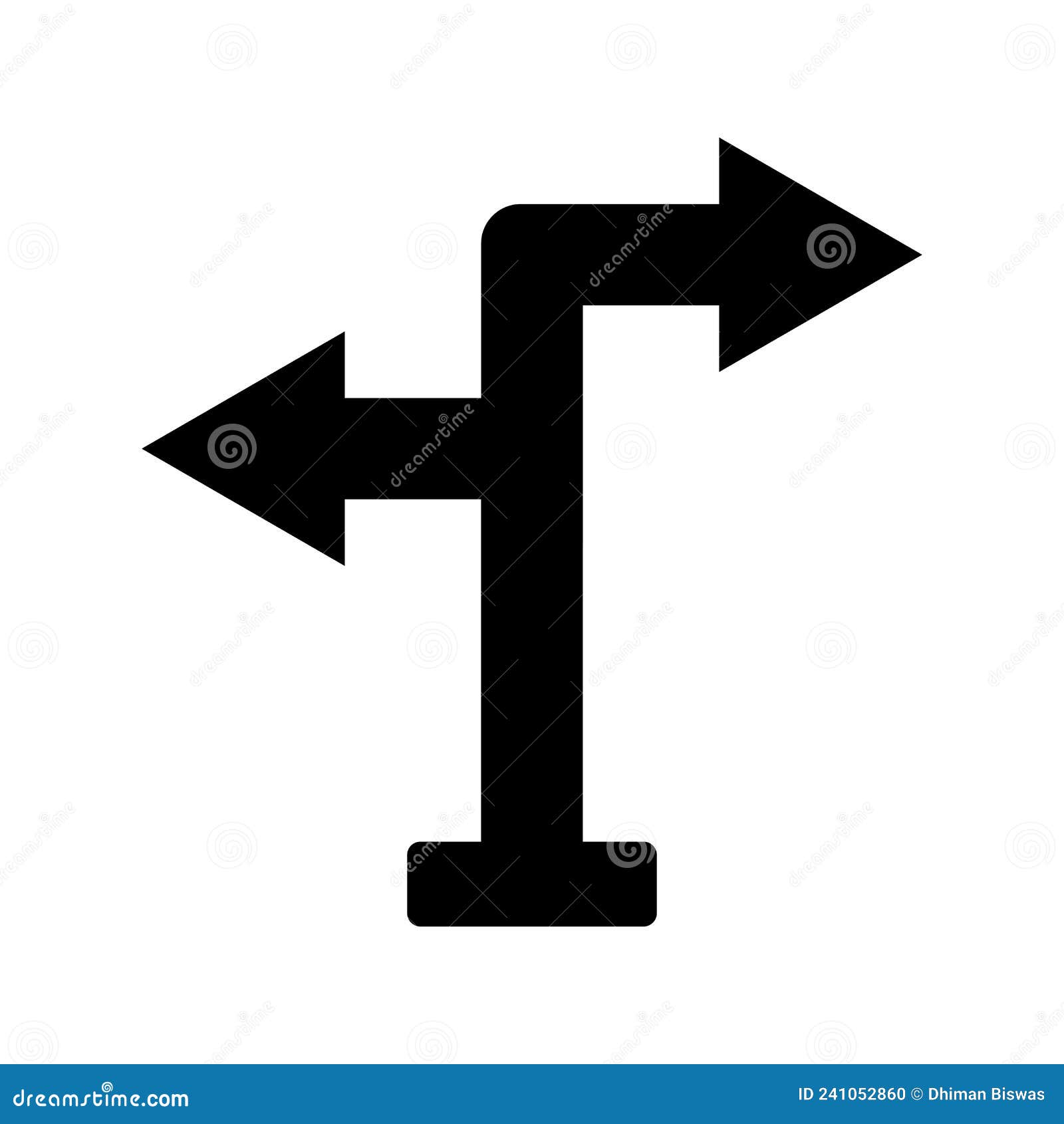 Direction, Left, Arrow Icon. Black Vector Graphics Stock Illustration ...