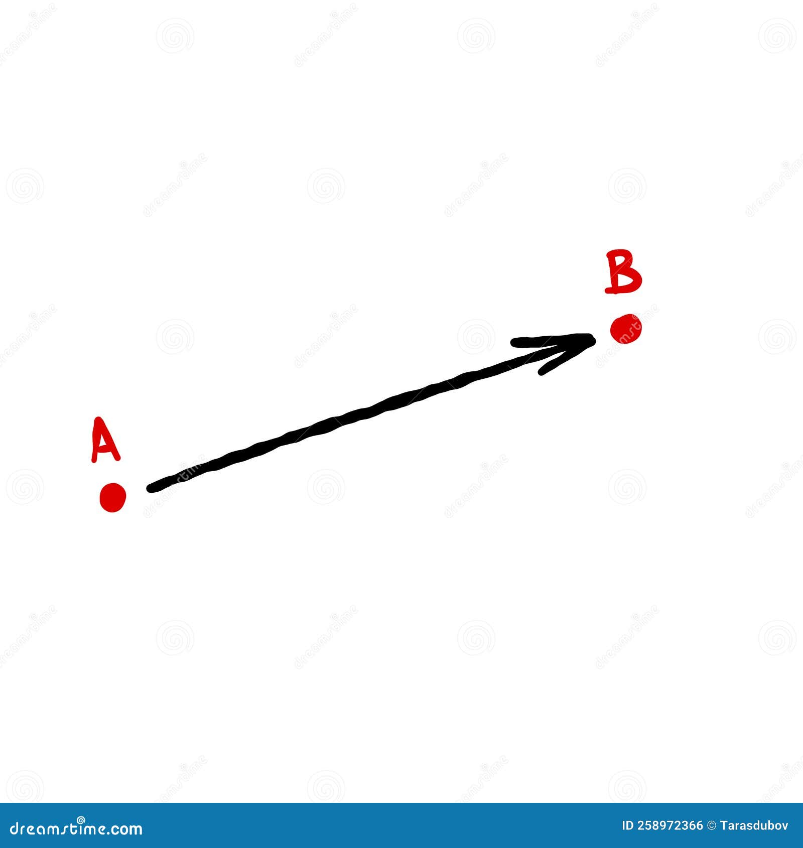 Direction Line of Path. Strategic Movement Stock Vector - Illustration ...