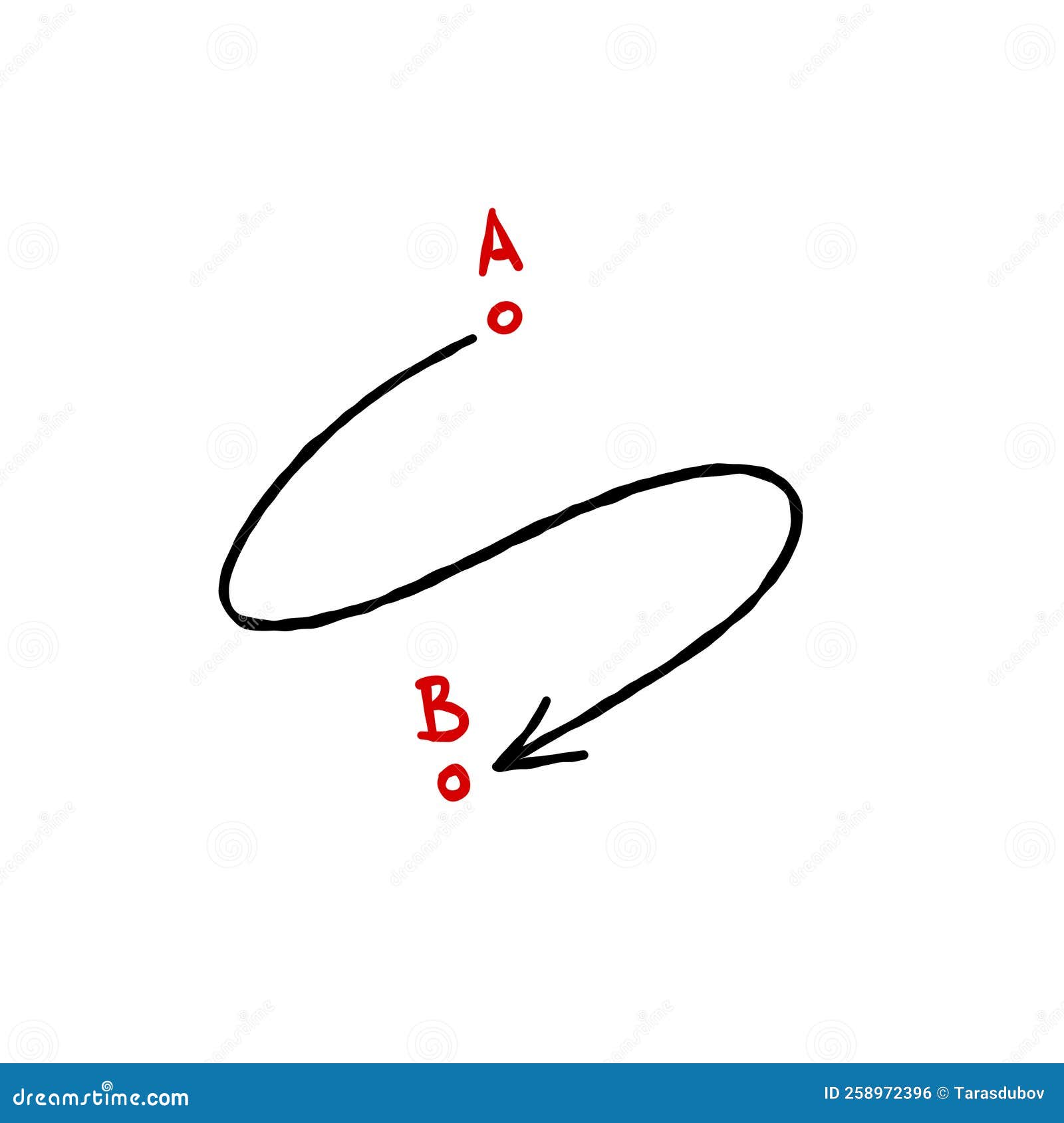 Direction Line of Path. Strategic Movement Stock Vector - Illustration ...