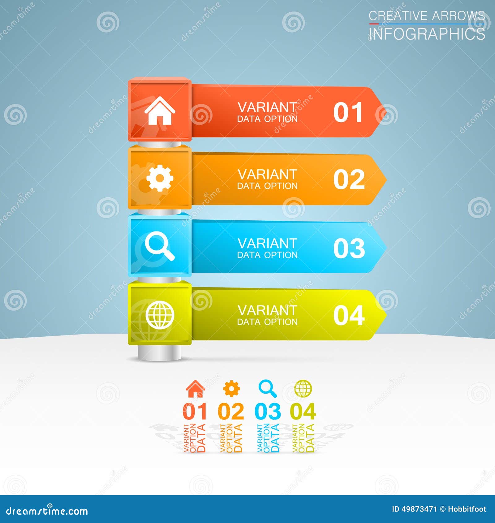 Direction list of options stock vector. Illustration of growth - 49873471
