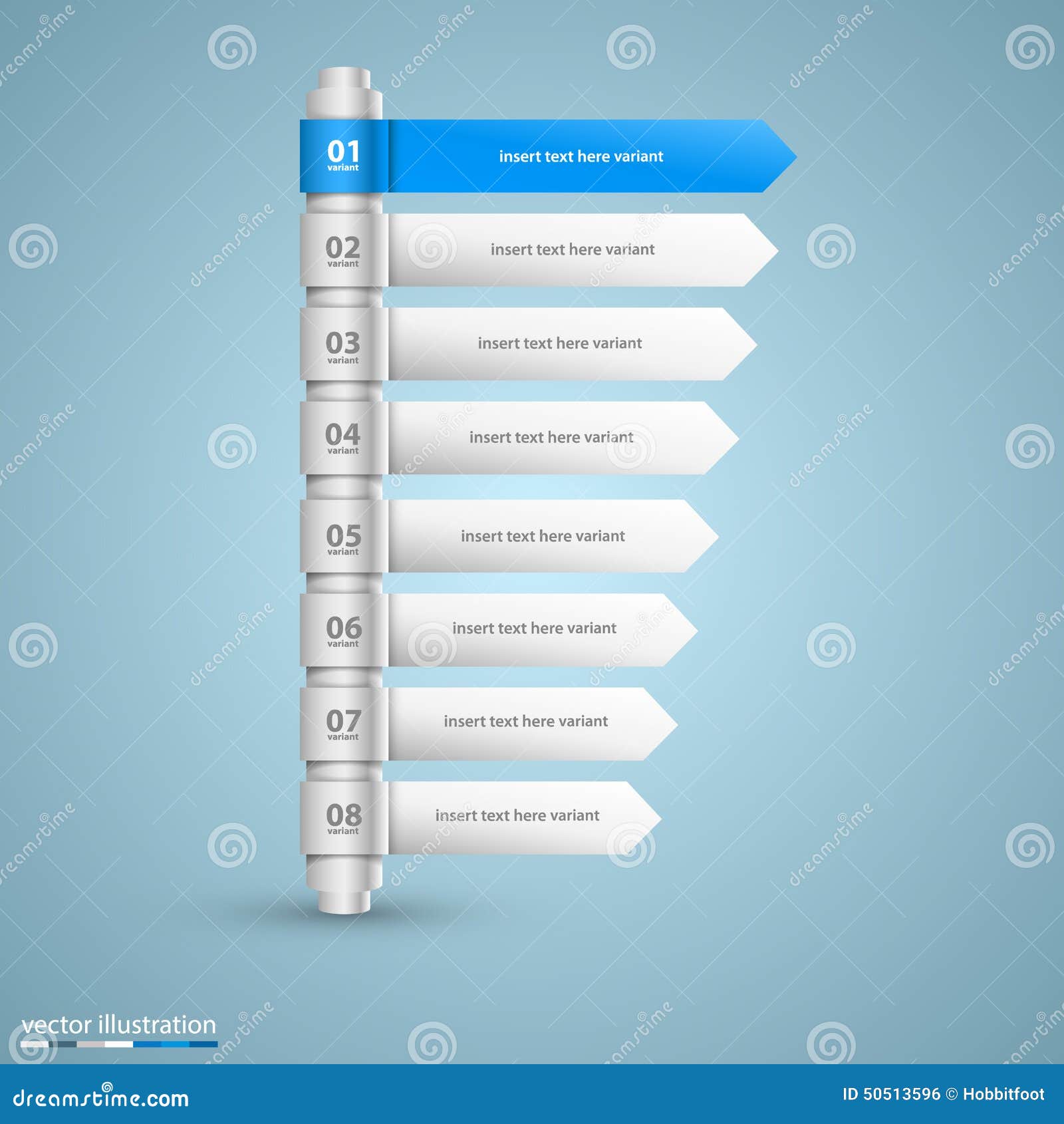 Direction List of Options Info Stock Vector - Illustration of right ...