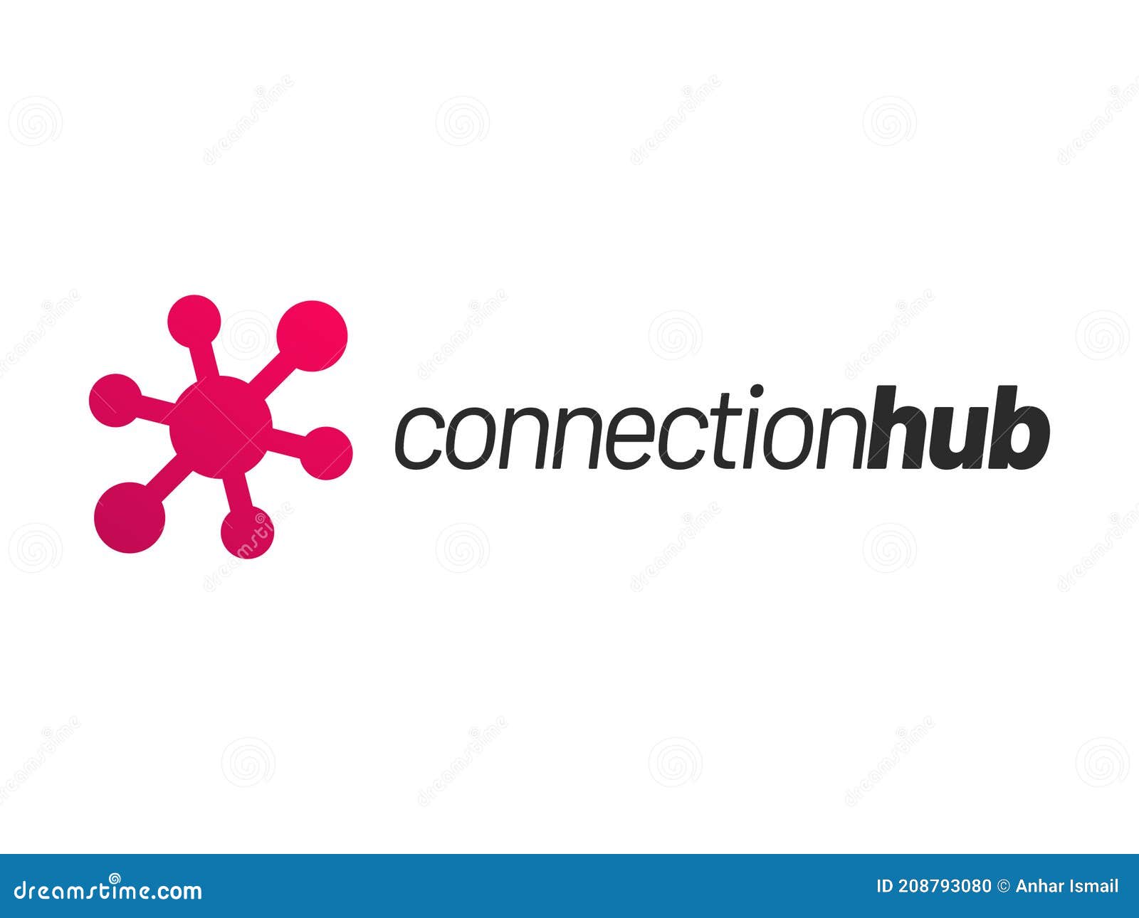 Connection Hub Logo Design stock vector. Illustration of minimalist ...