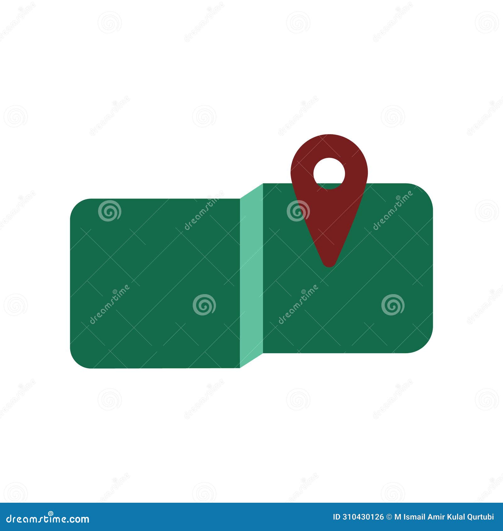 Direction Map Icon Momdern Color Stock Vector - Illustration of lined ...