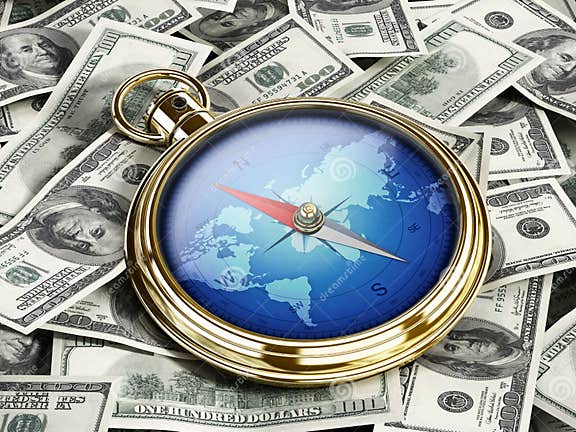 Direction of the money stock illustration. Illustration of horizontal ...